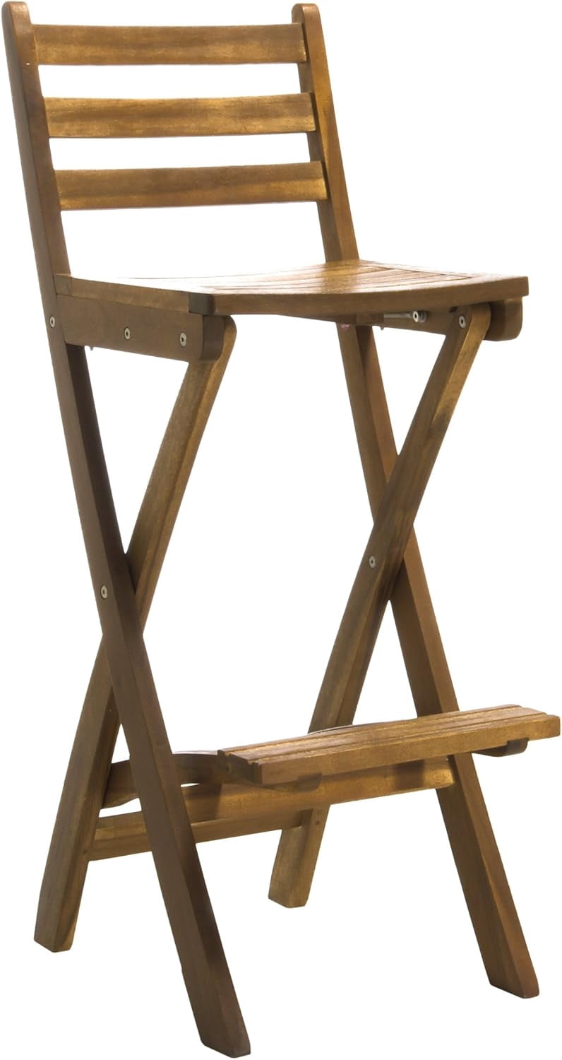 Christopher Knight Home Tundra Outdoor Foldable Wood Barstool, Natural ...