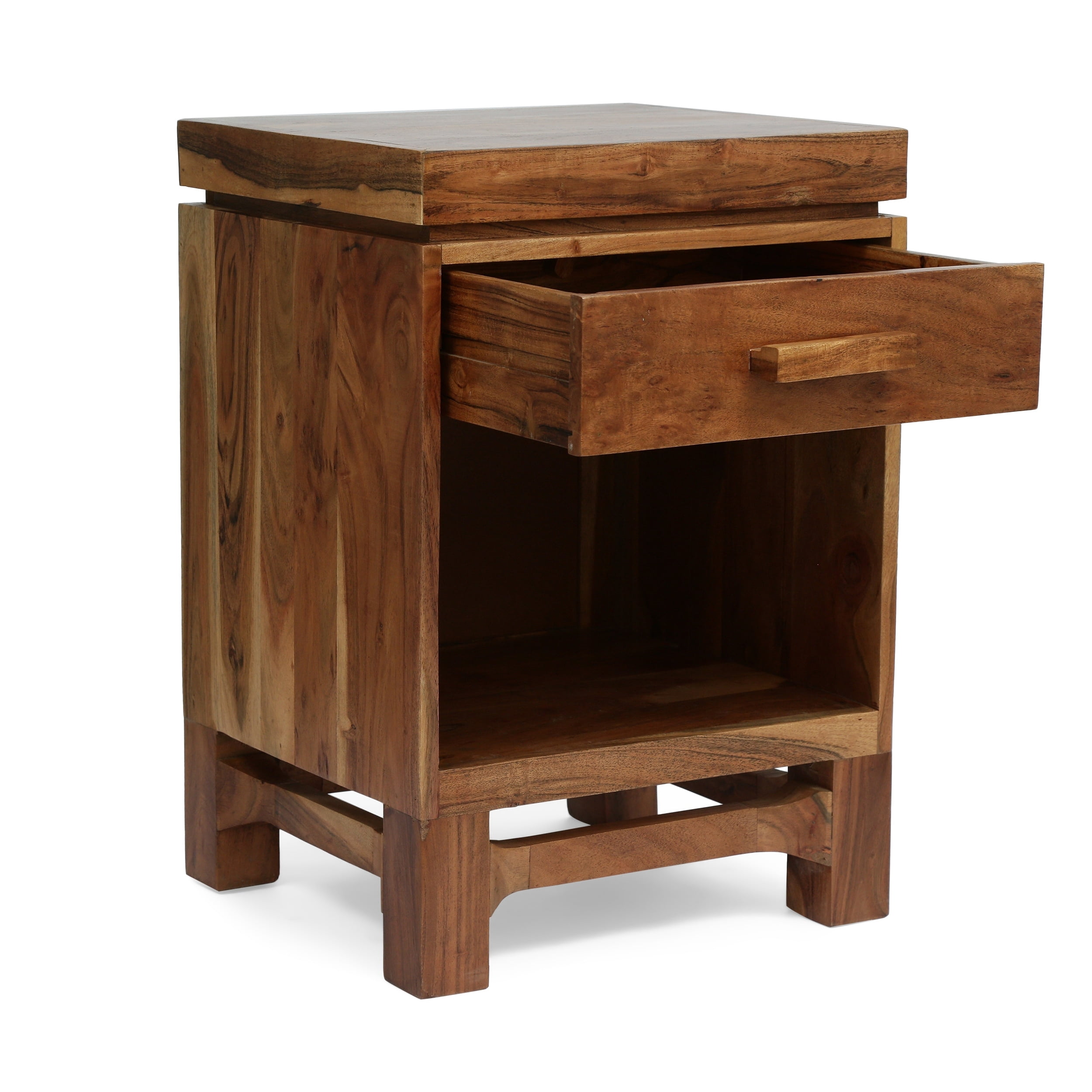 Christopher Knight Home Wadley Acacia Wood Nightstand by - Walmart.com