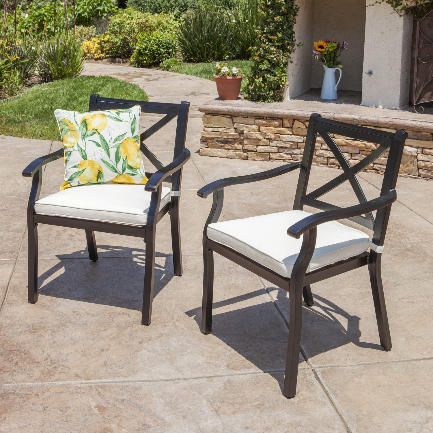 Christopher Knight Outdoor Patio Furniture Set with Cushions - Walmart.com
