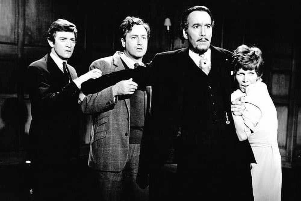 Christopher Lee, Patrick Mower, Sarah Lawson and Paul Eddington in The ...