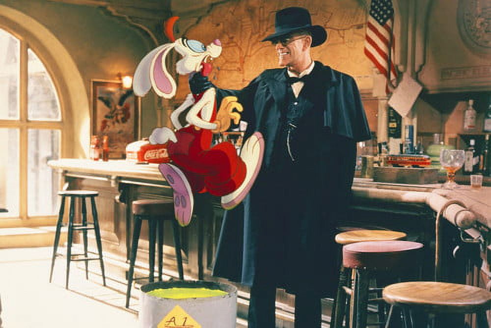 Christopher Lloyd in Who Framed Roger Rabbit with Roger 24x36 Poster ...