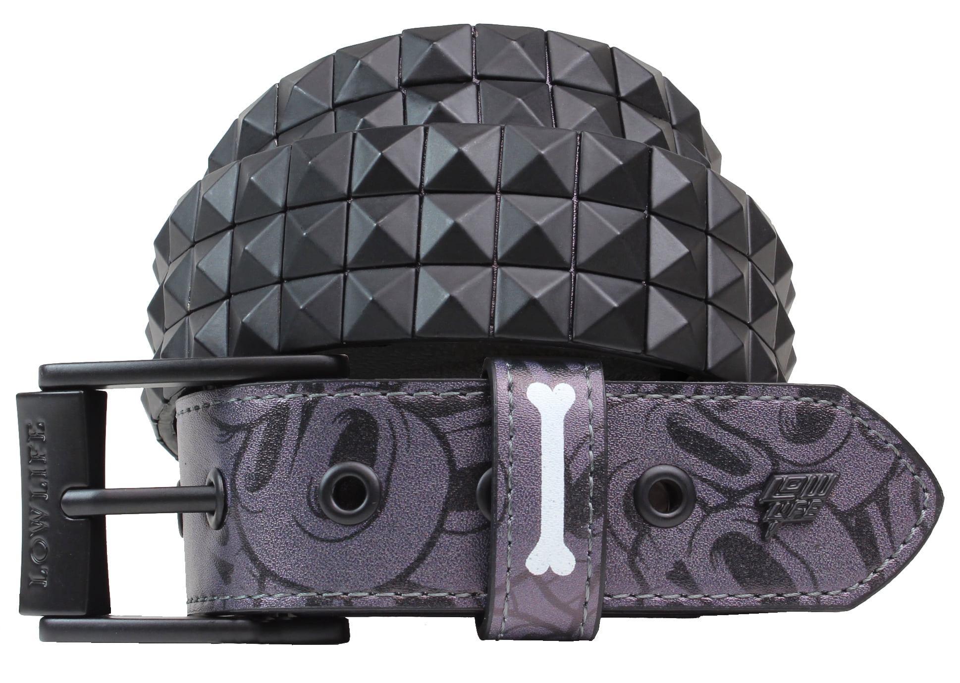 Christopher Luke Skull Vegan Faux Leather Belt [Black] - Walmart.com