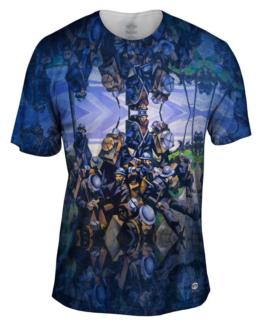 Christopher Nevinson - French Troops Resting 1916 Mens T-Shirt All Over ...