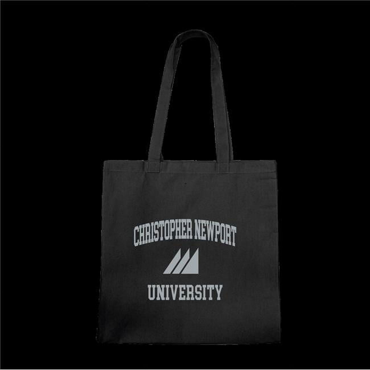 Christopher Newport Captains Institutional Seal Tote Bags, Black - One ...