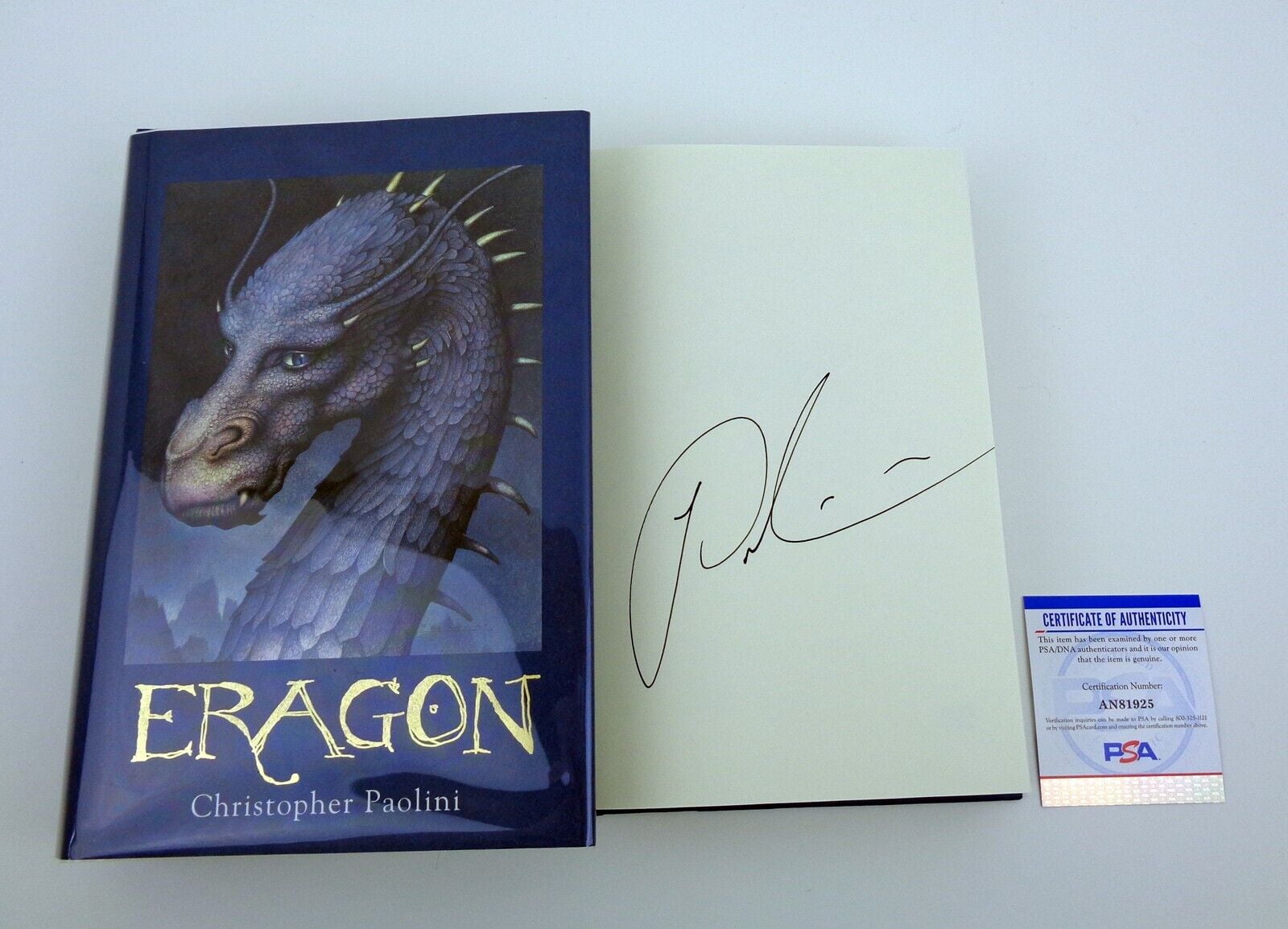 Pre-Owned Christopher Paolini Signed Autograph Eragon Hardcover Book ...
