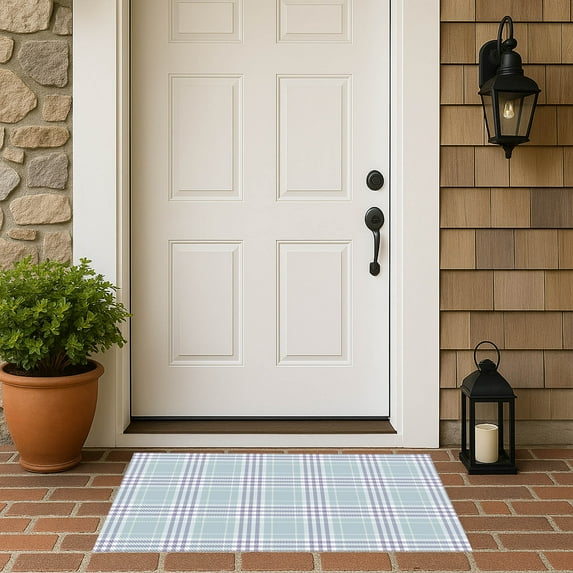 Christopher Plaid Outdoor Doormat - Walmart.com