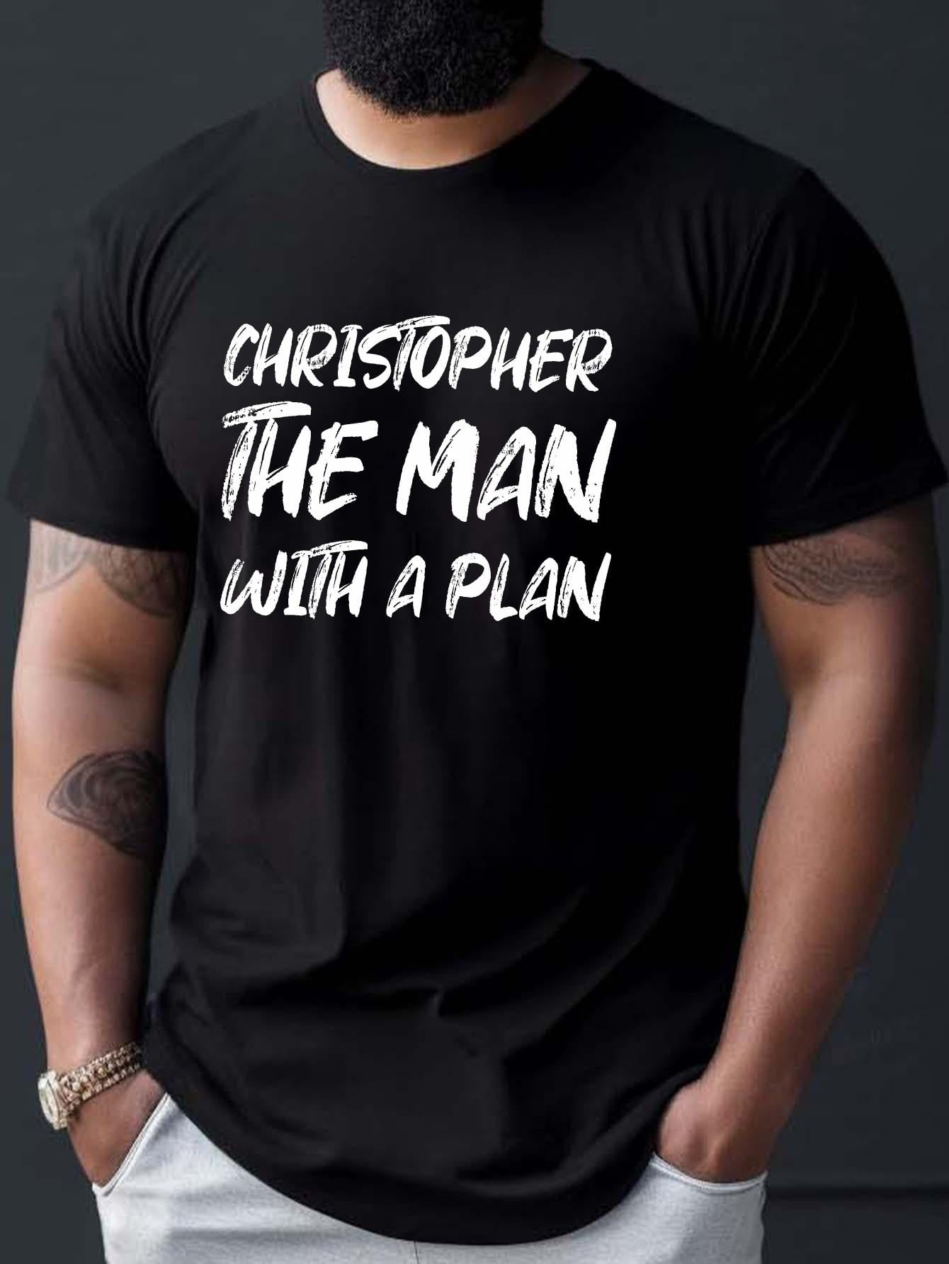 Christopher Plan Casual Short Sleeve Print Tee Shirt - Tees for Men for ...