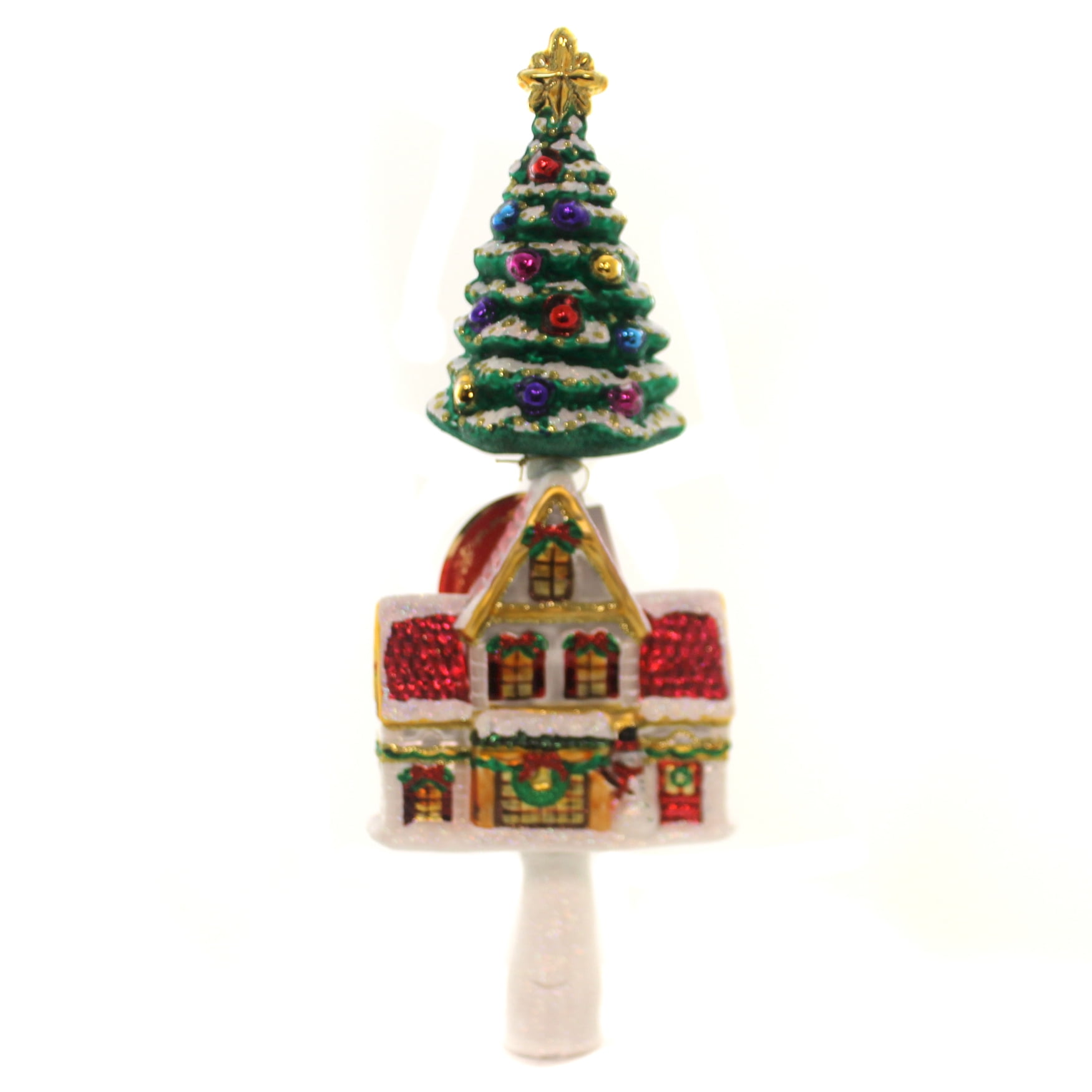 Christopher Radko Above All Else Glass Home Tree Finial 1019489 ...
