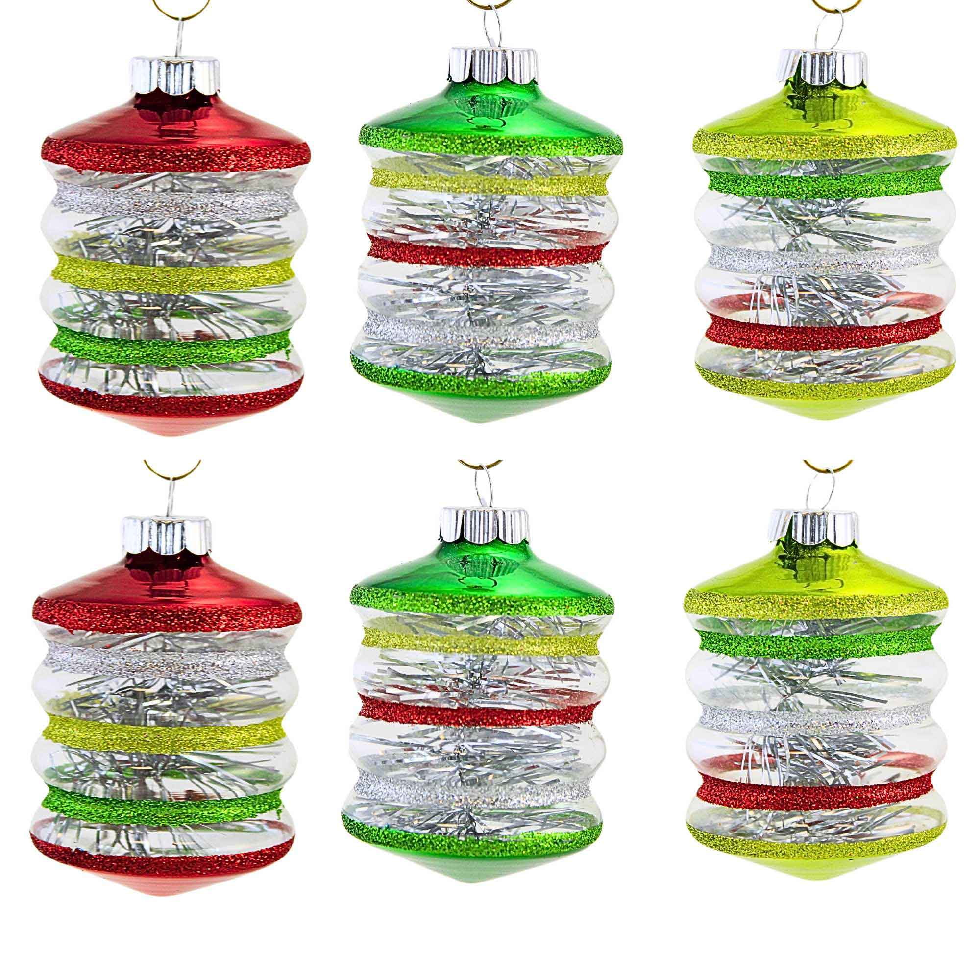 Christopher Radko Company 3.25In Holiday Splendor Ornaments S/6, Glass ...