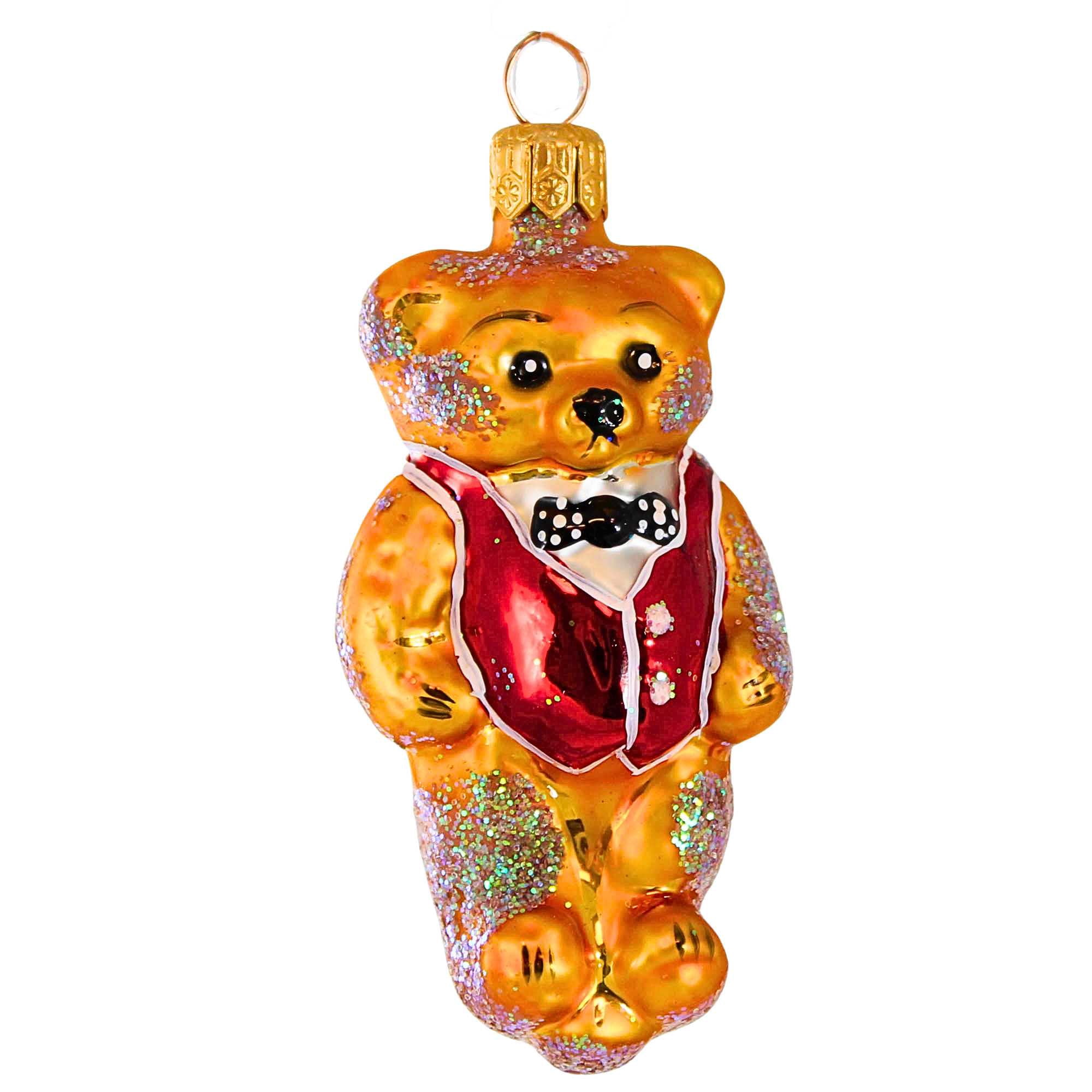 Christopher Radko Company 3.50In Tiny Ted, Glass, Ornament Bear Teddy ...