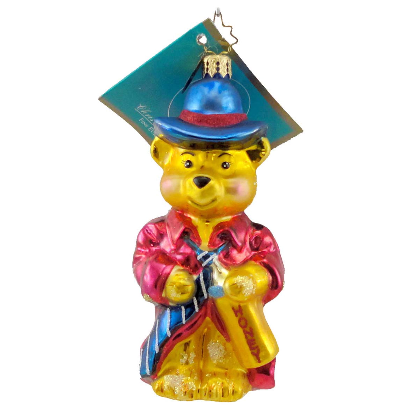 Christopher Radko Company 4.25In All Grown Up, Glass, Ornament Teddy ...