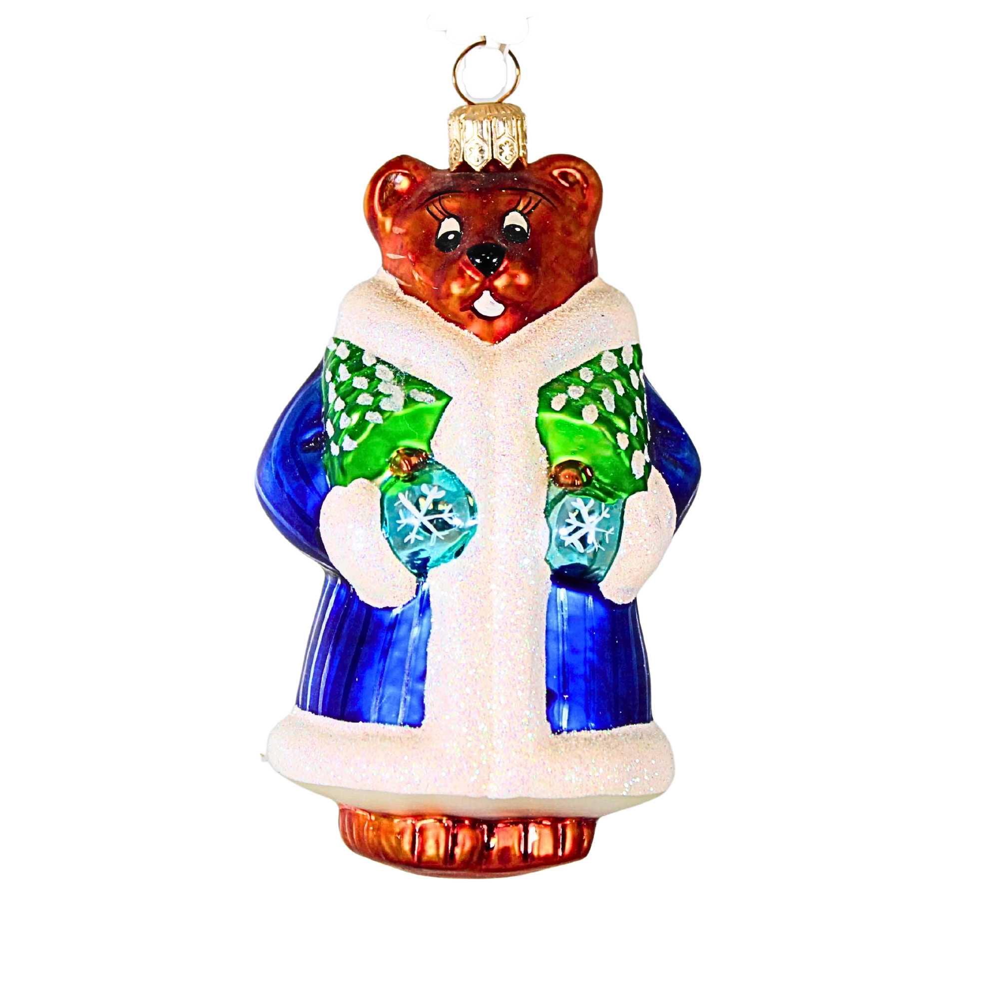 Christopher Radko Company 4.25In Beary Chic, Glass, Ornament Teddy ...