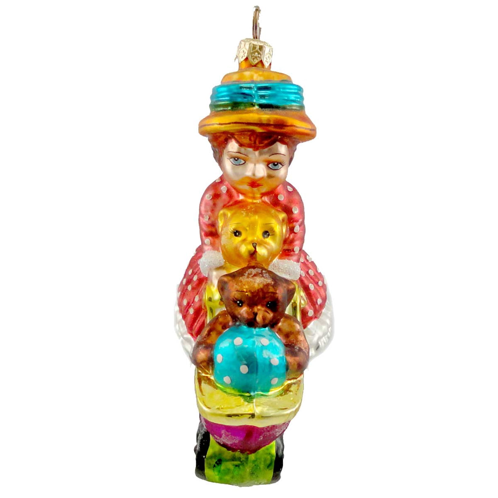 Christopher Radko Company 5.00In Pram Parade, Glass, Ornament Teddy ...