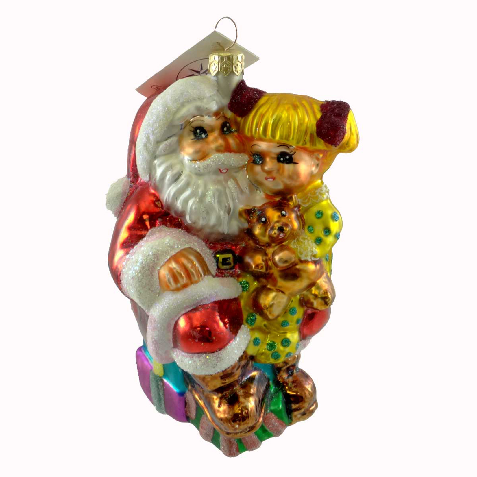 Christopher Radko Company 5.50in Story Time, Glass, Ornament Santa ...