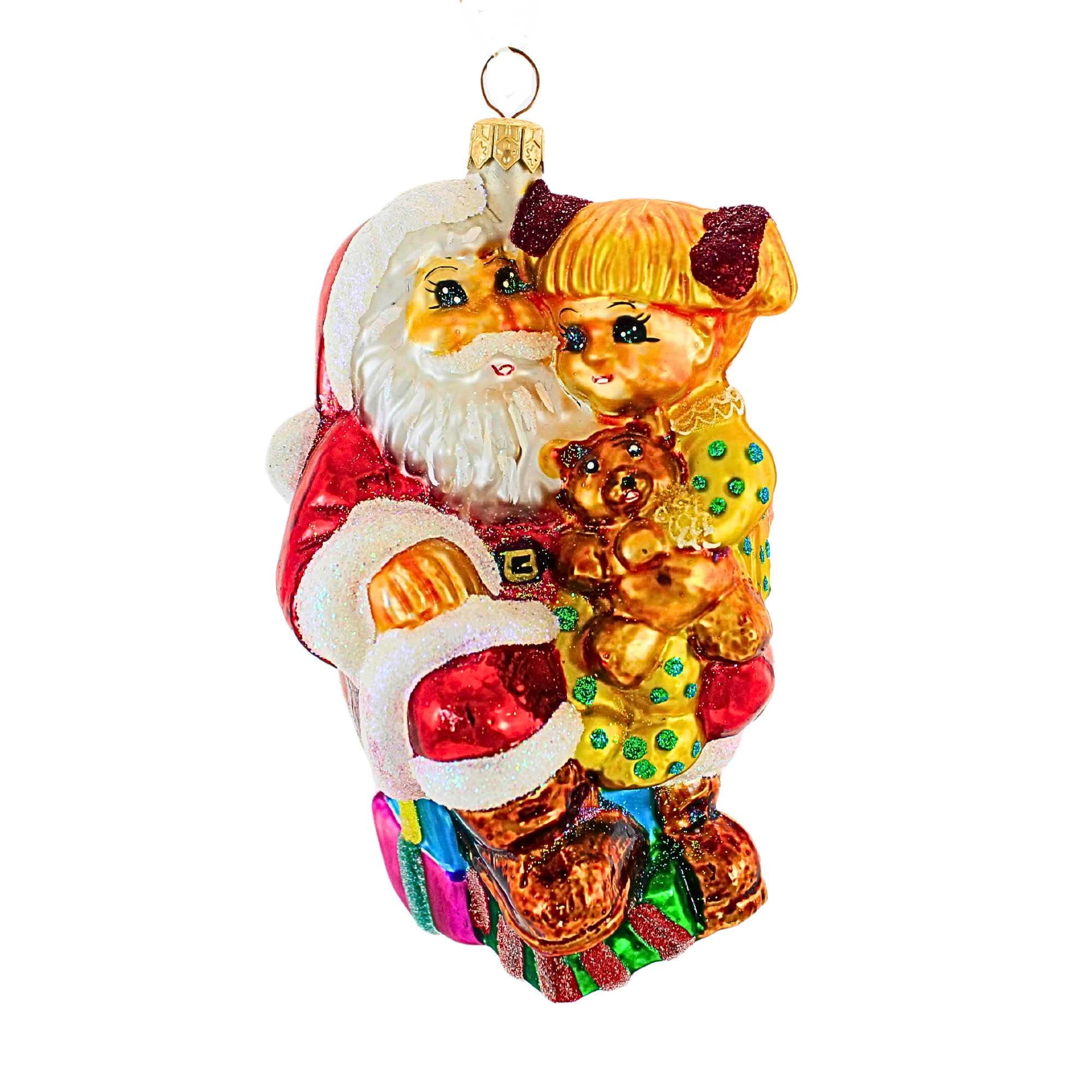 Christopher Radko Company 5.50In Story Time, Glass, Ornament Santa ...