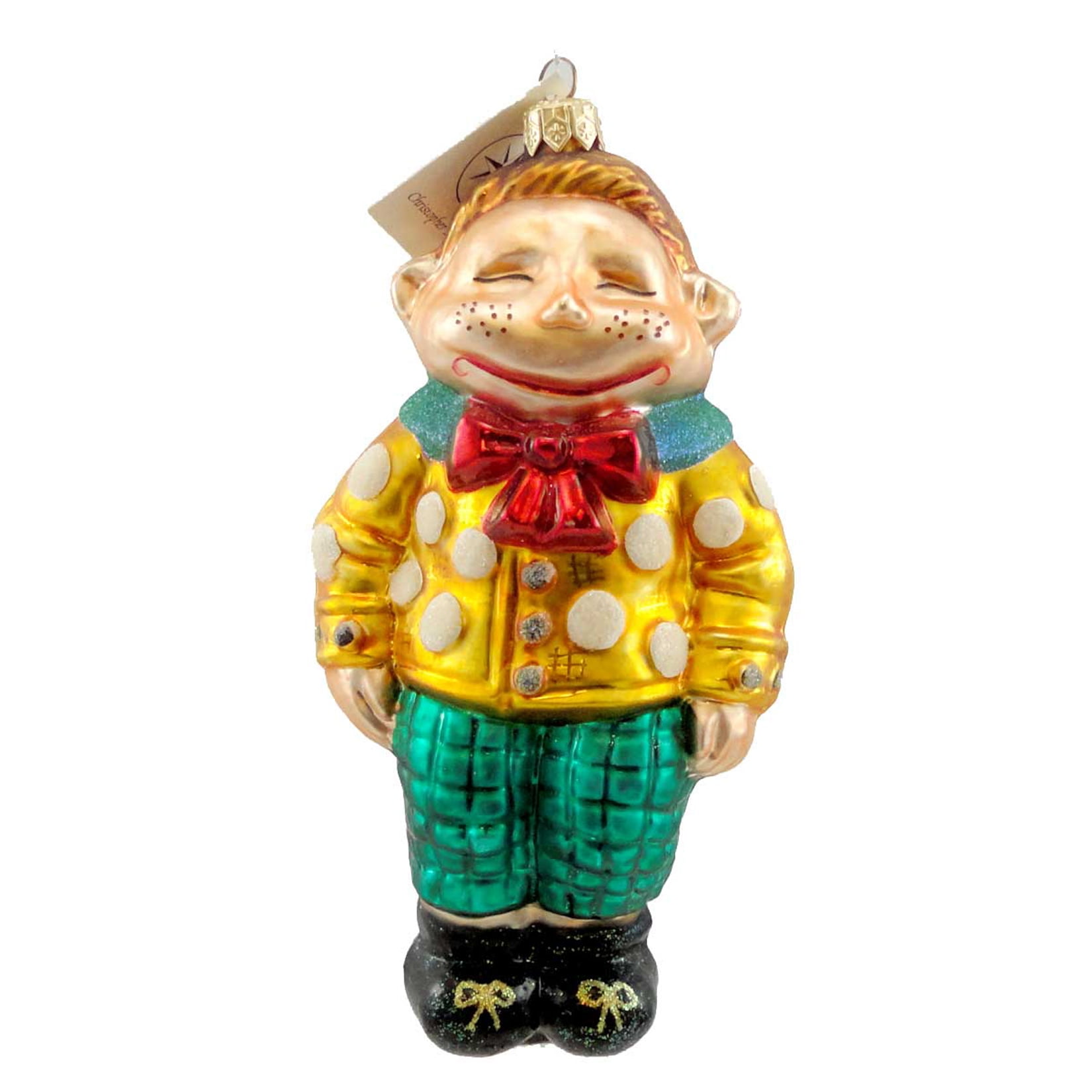 Christopher Radko Company 6.25In Jinks, Glass, Ornament Clown Freckles ...