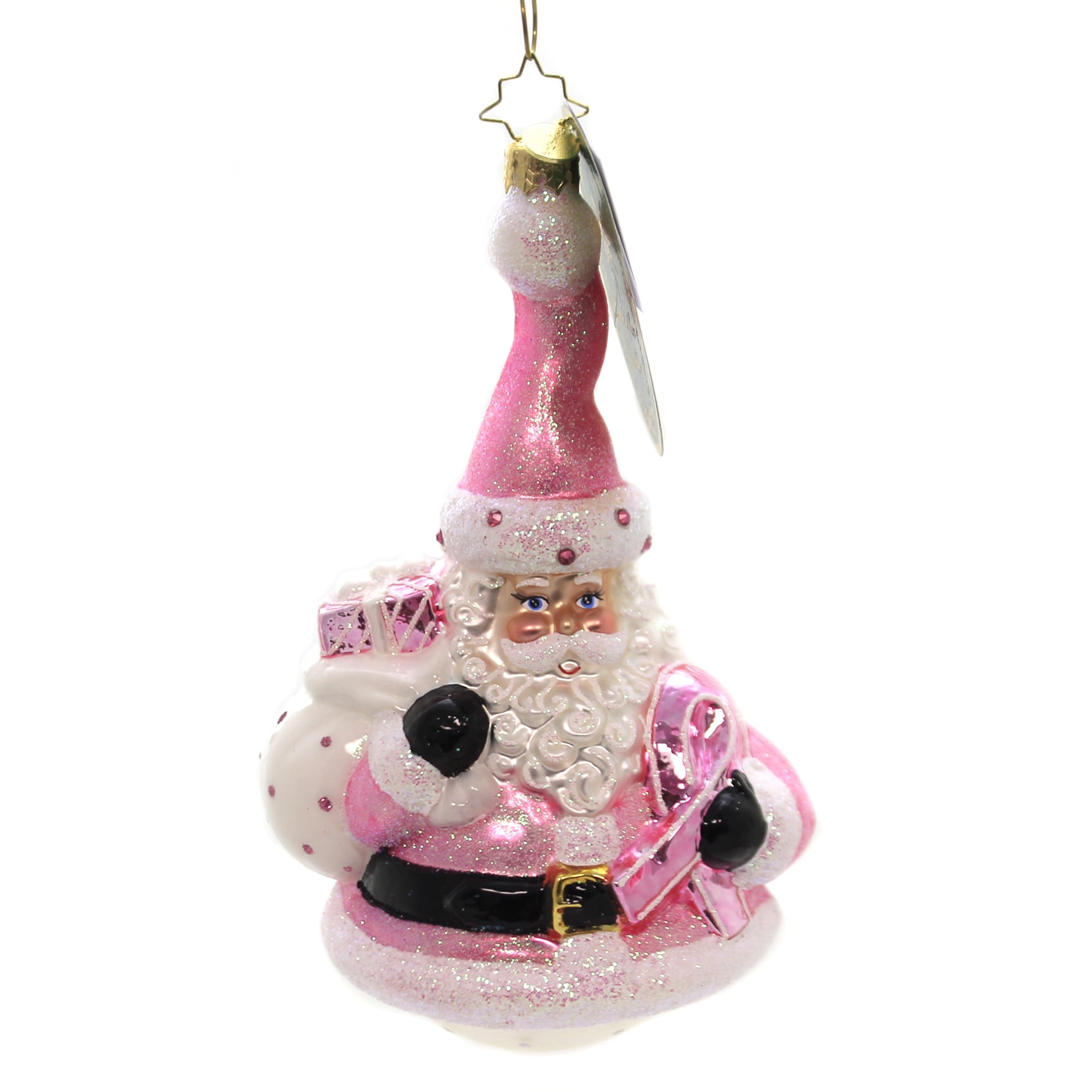Christopher Radko Company Santa Wears Pink - One Ornament 6.5 Inch ...