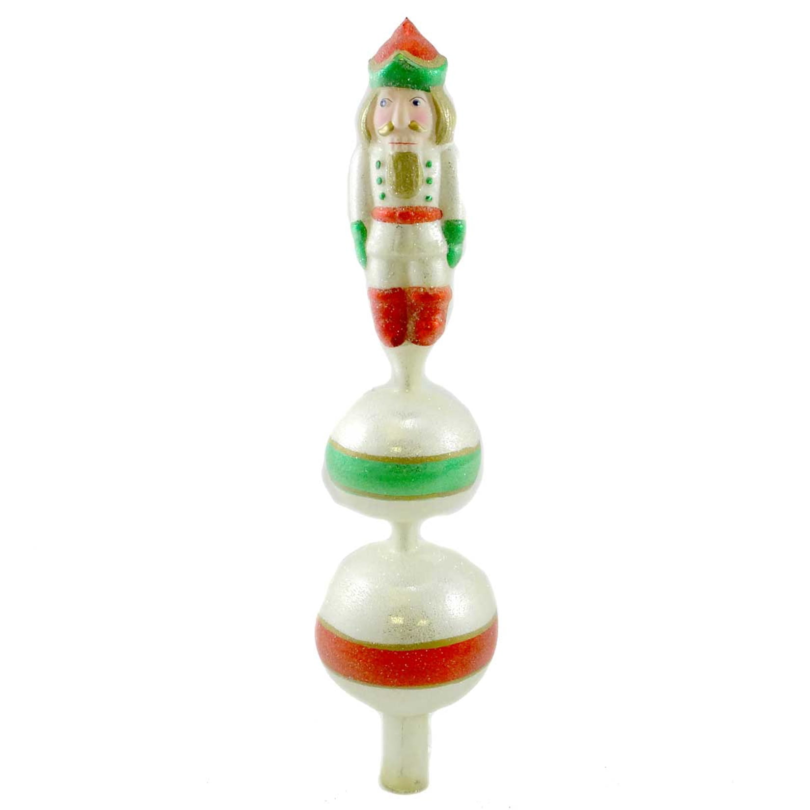 Christopher Radko DELUXE NUTCRACKER FINIAL Blown Glass Tree Topper ...