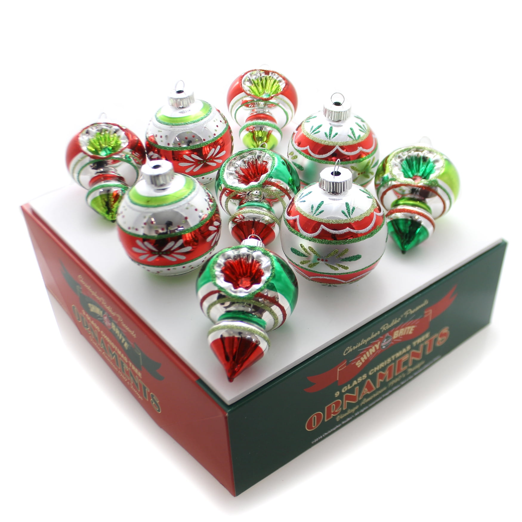 Christopher Radko Holiday Splendor Shapes Reflector Shiny Brite 2016 ...