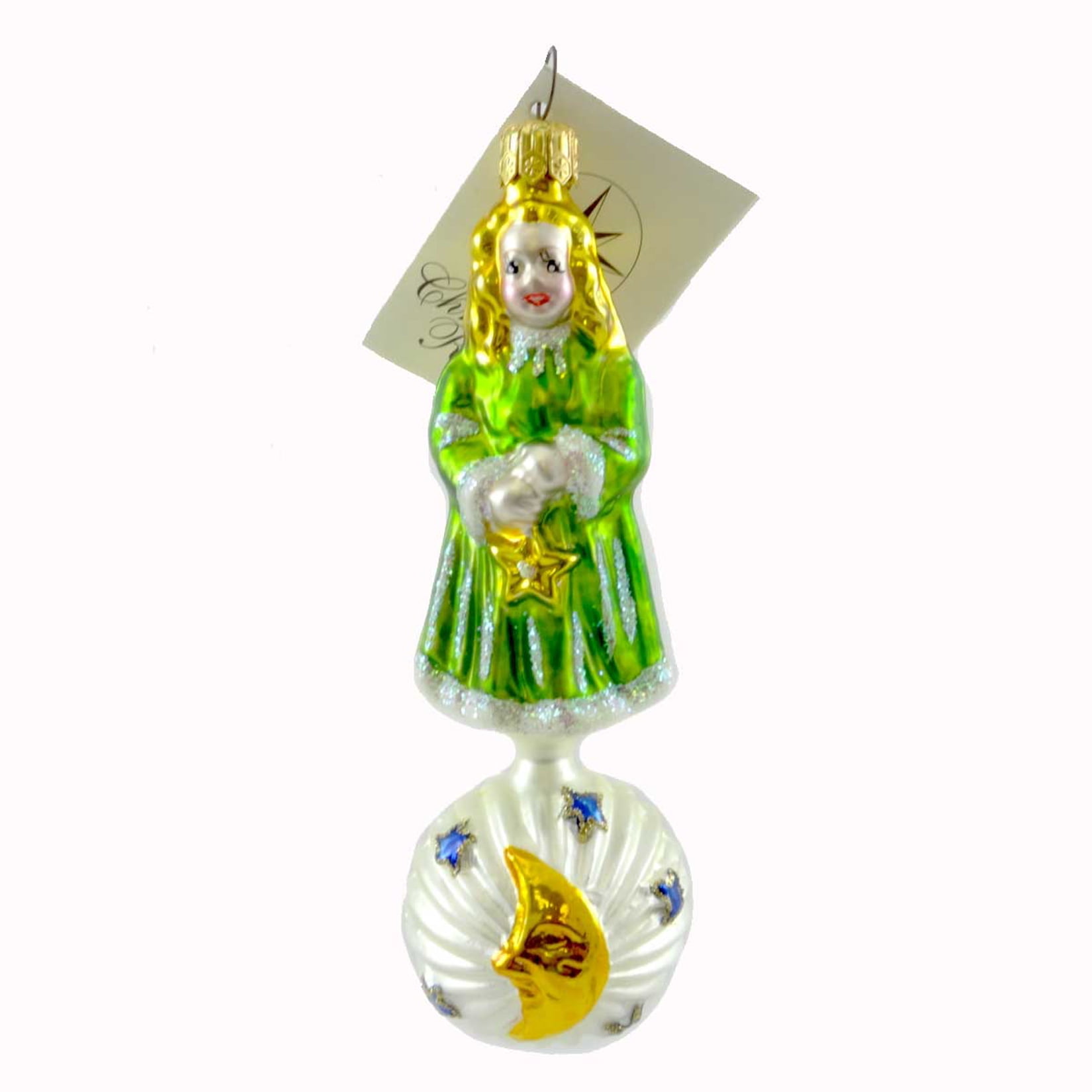 Christopher Radko MOON BEAM MAIDENS Glass Ornament Stars Christmas ...