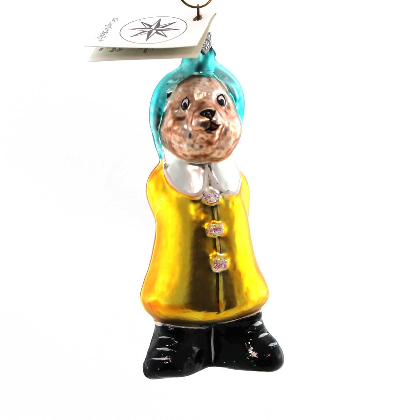 Christopher Radko 5.00In Rainy Day Smile, Glass, Rain Slicker Boots Bar ...