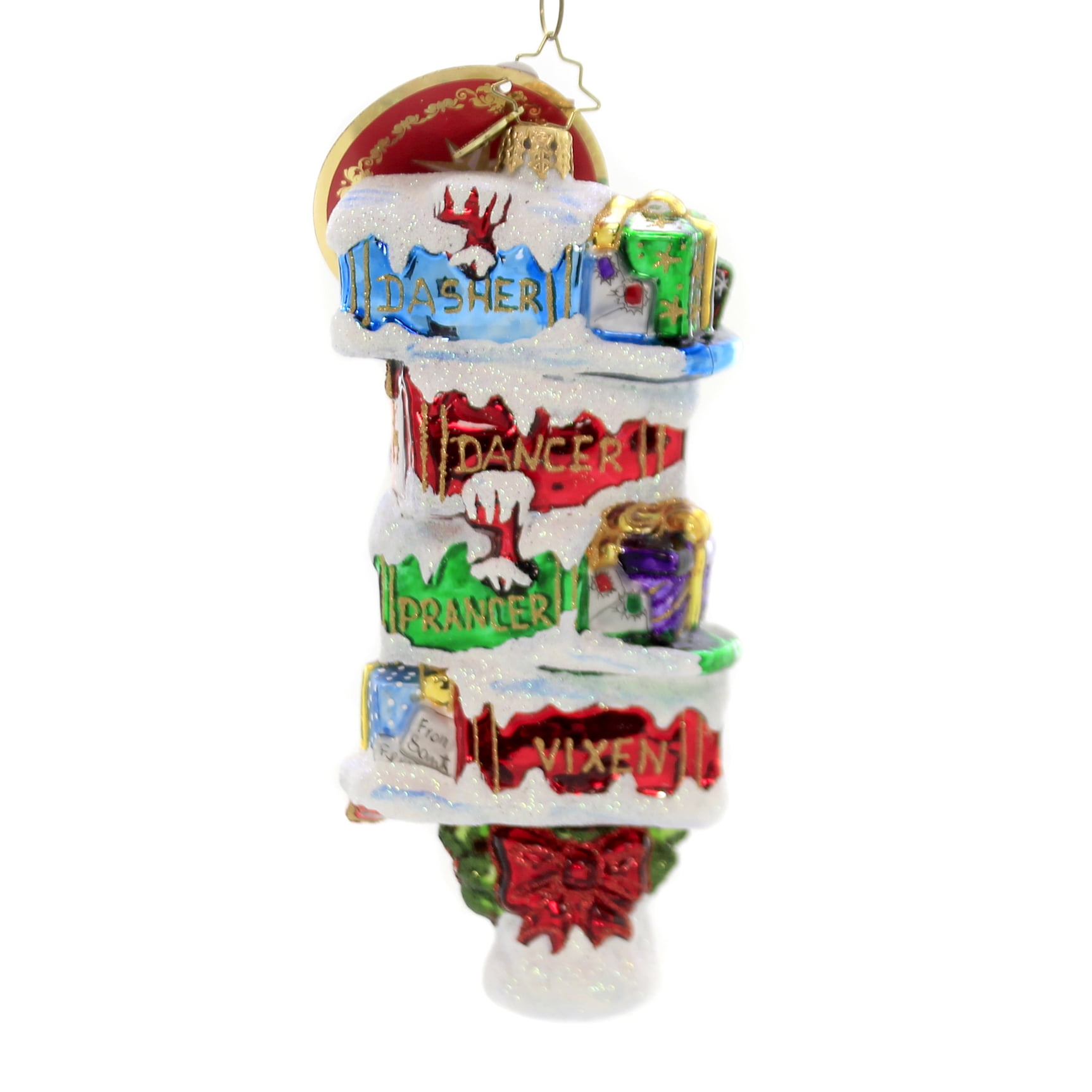 Christopher Radko Reindeer Mail Delivery Ornament Postal Usps Letter ...