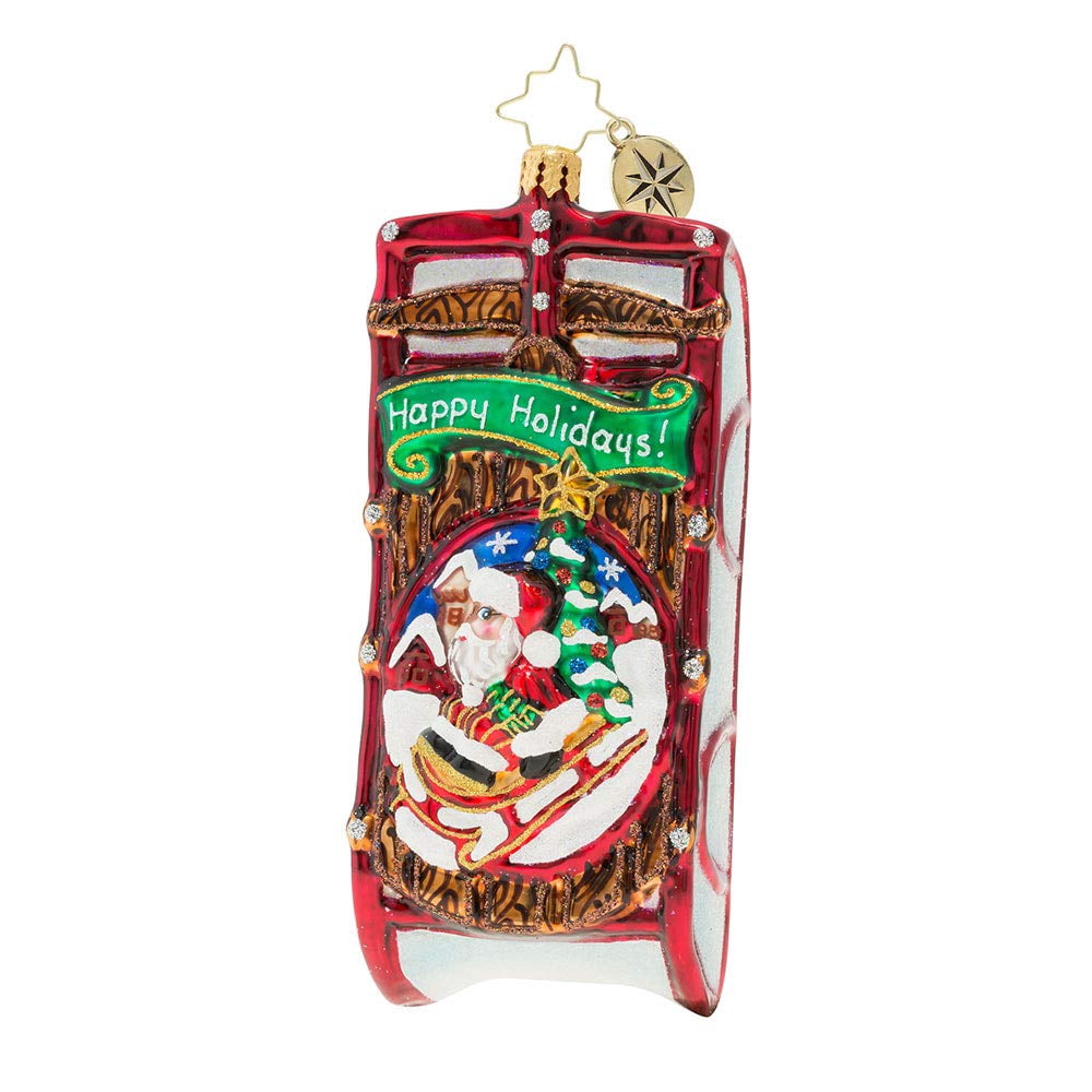 Christopher Radko Speedy Santa Sledder! Ornament - Walmart.com