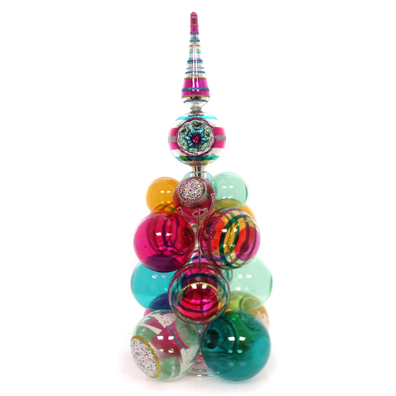 Christopher Radko Vintage Celebration Cluster Tree Shiny Brite Set/17 ...