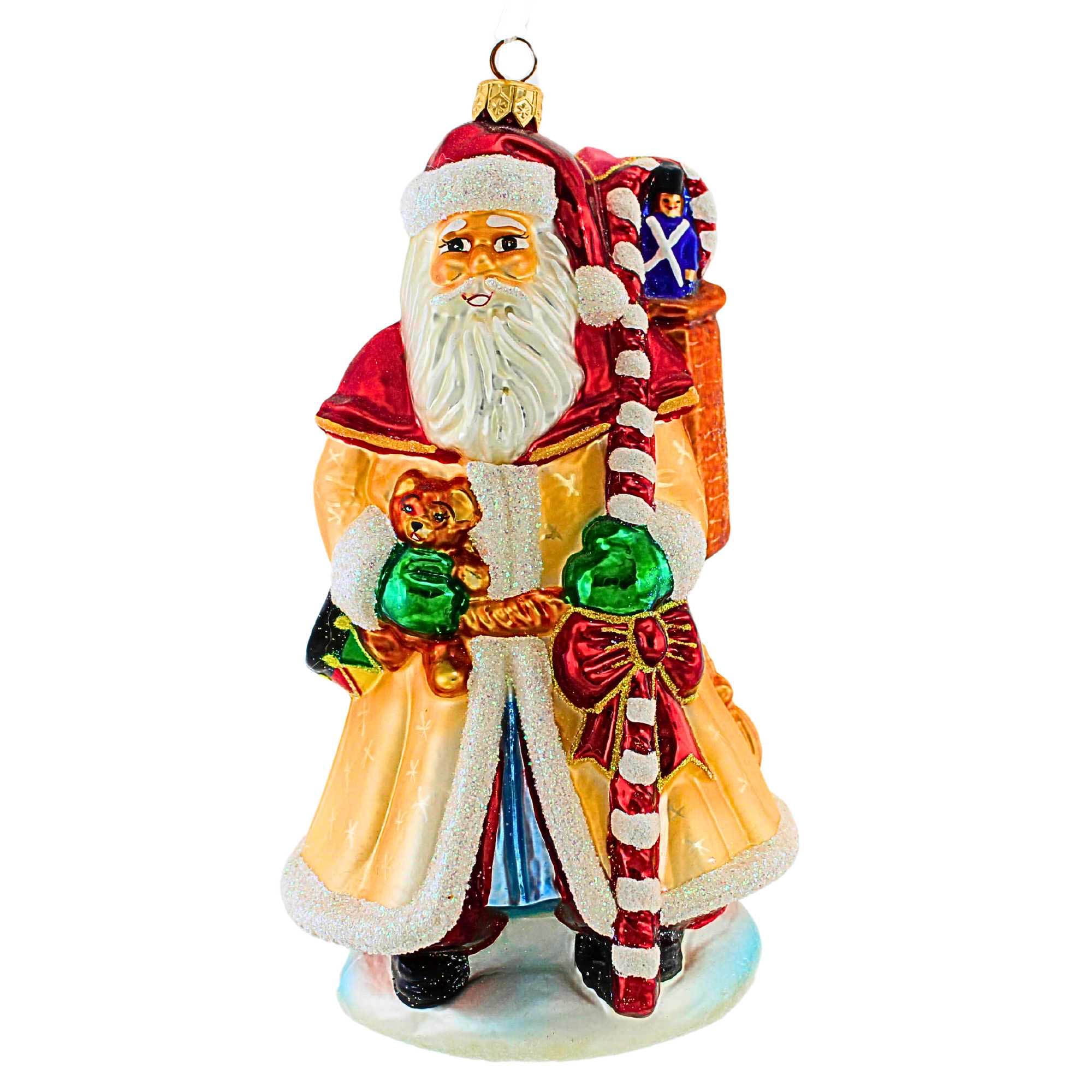 Christopher Radko Company 8.00In Vintage Pearl Santa, , Christmas Candy ...