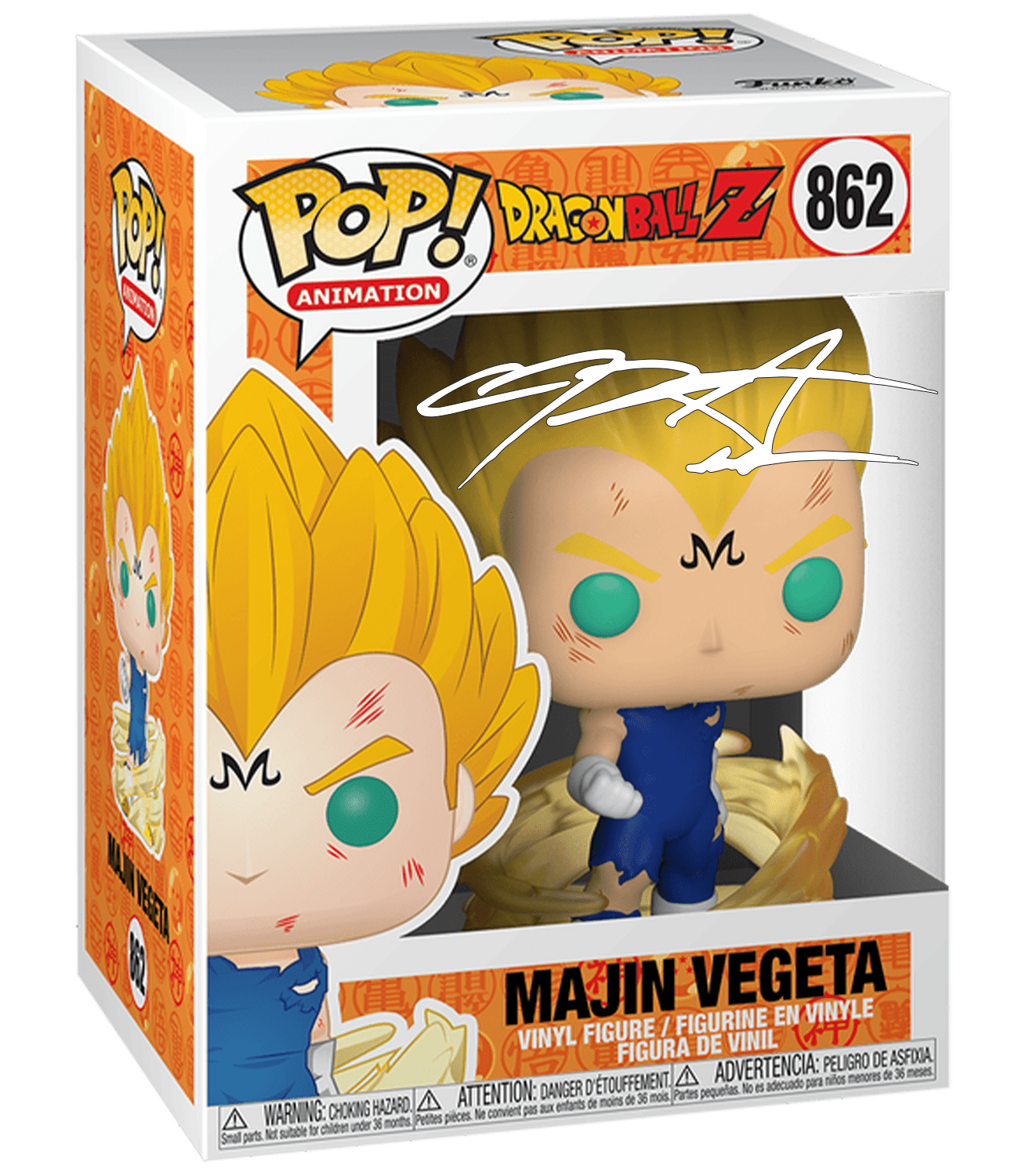 Christopher Sabat Majin Vegeta #862 Voice Actor Facsimile Signed ...