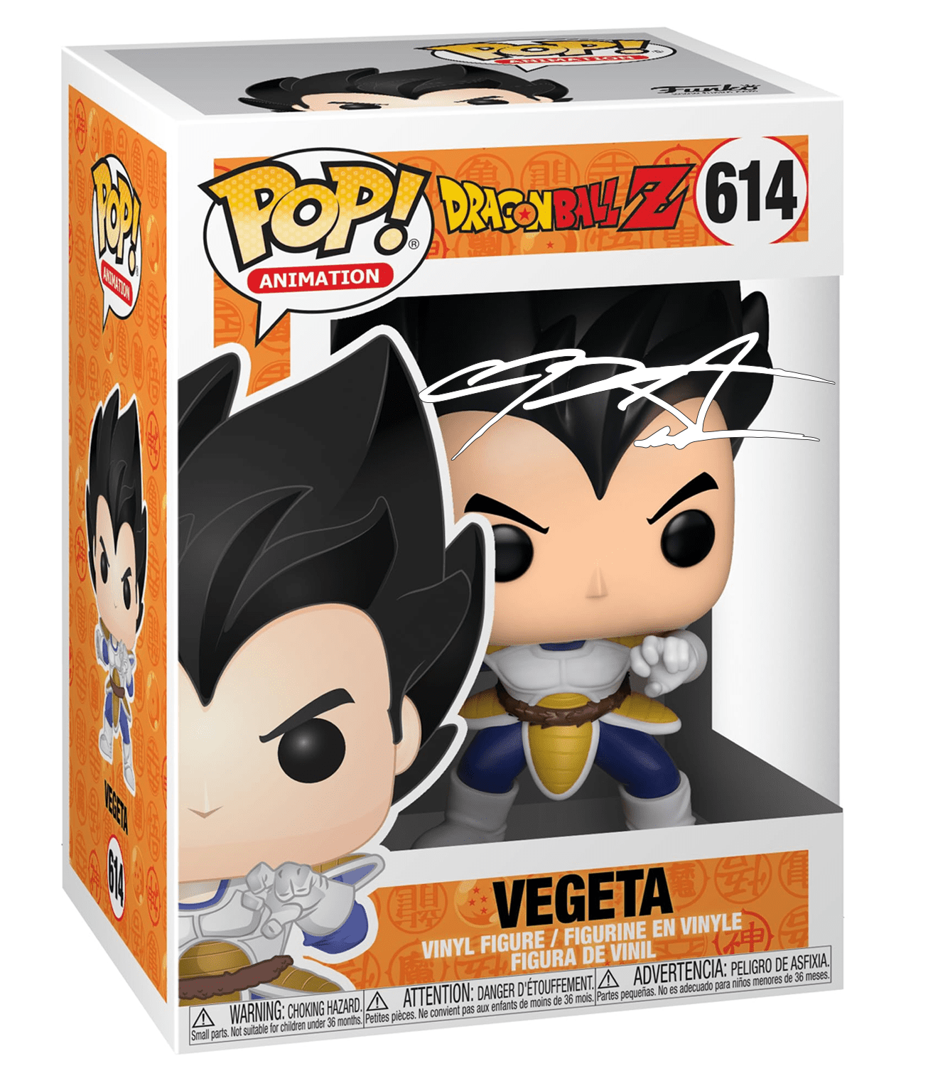 Christopher Sabat Vegeta #614 Voice Actor Facsimile Signed Reprint ...