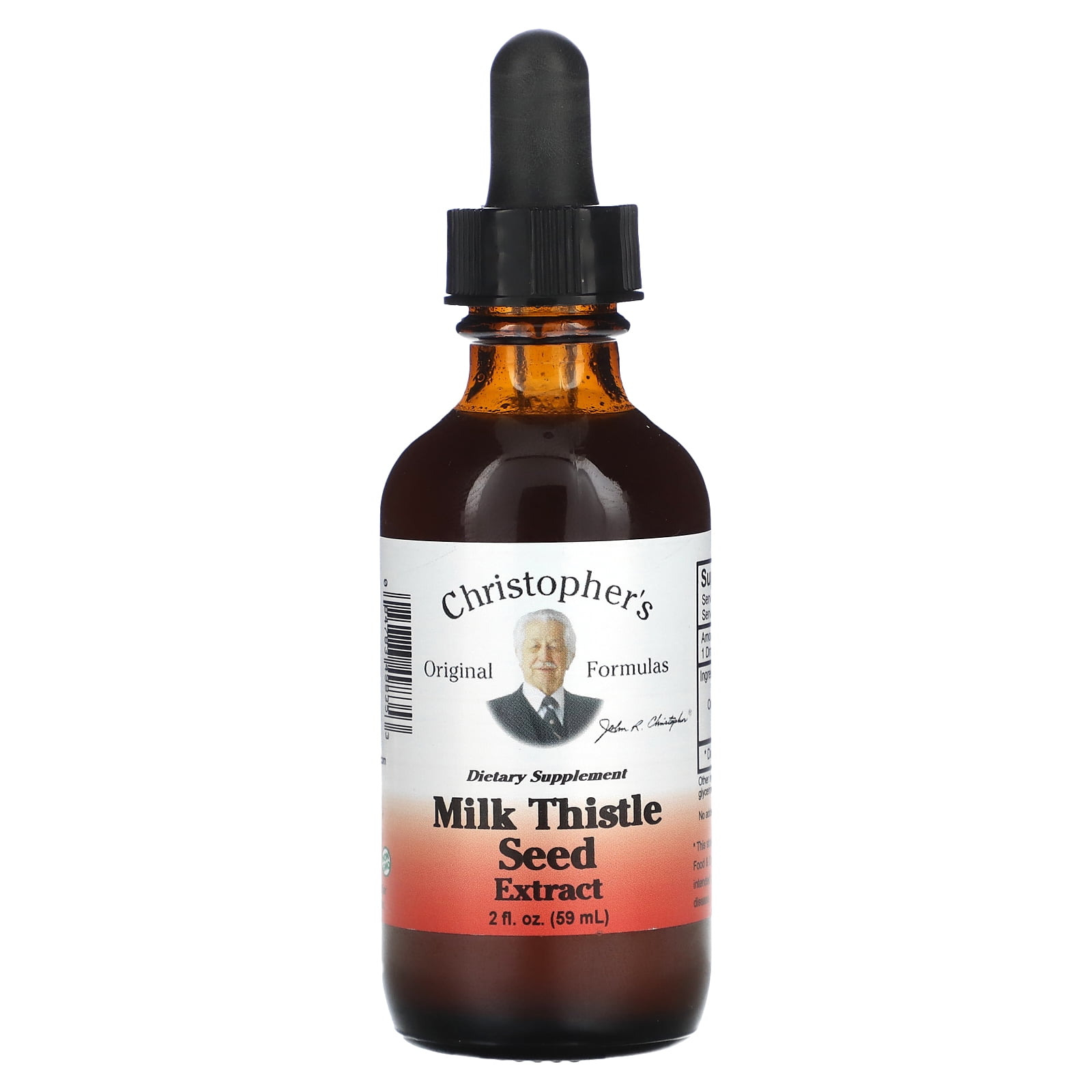 Christopher's Original Formulas Milk Thistle Seed Extract, 2 fl oz (59 ...