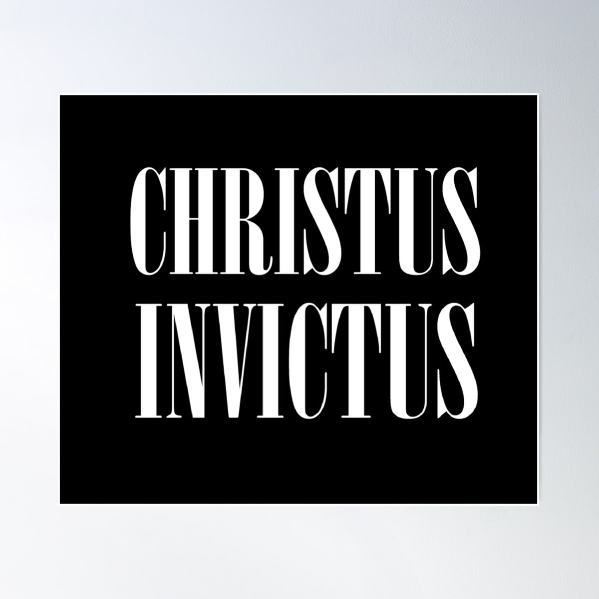 Christus Invictus (Unconquerable Christ) Poster Wall Art, Modern Wall ...