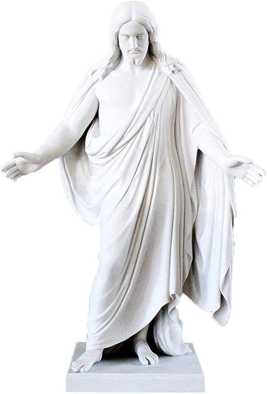 S4a 6" Christus Statue White Cultured Marble Handmade Mormon LDS CTR ...