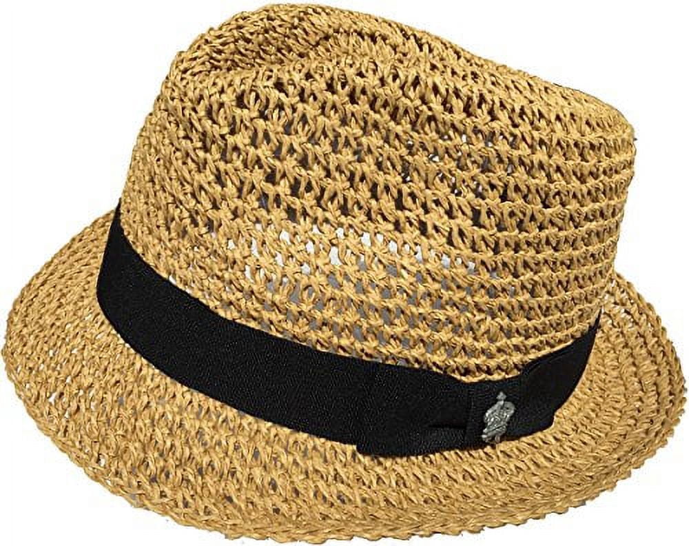 Christys Crown Crocheted Paper Straw Fedora (Natural, Large) - Walmart.com
