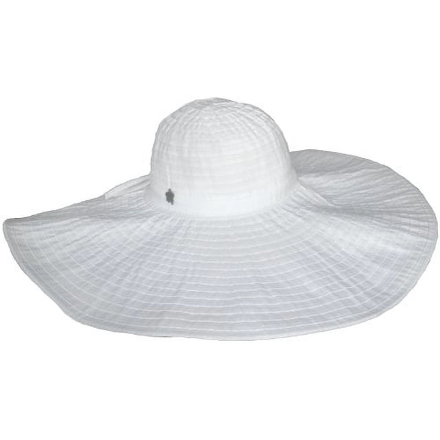 Christys Crown "Surfside" Ribbon Sun Hat (White) - Walmart Business ...