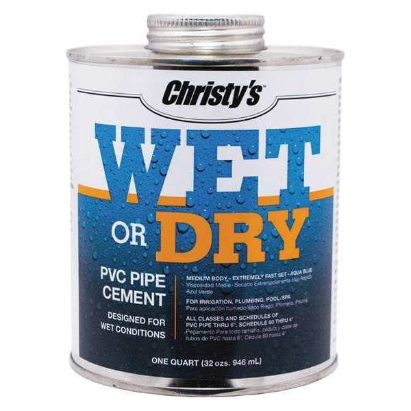 Christys Pipe Cement,Aqua Blue,32 oz. RH-WET-QT-12 - Walmart.com