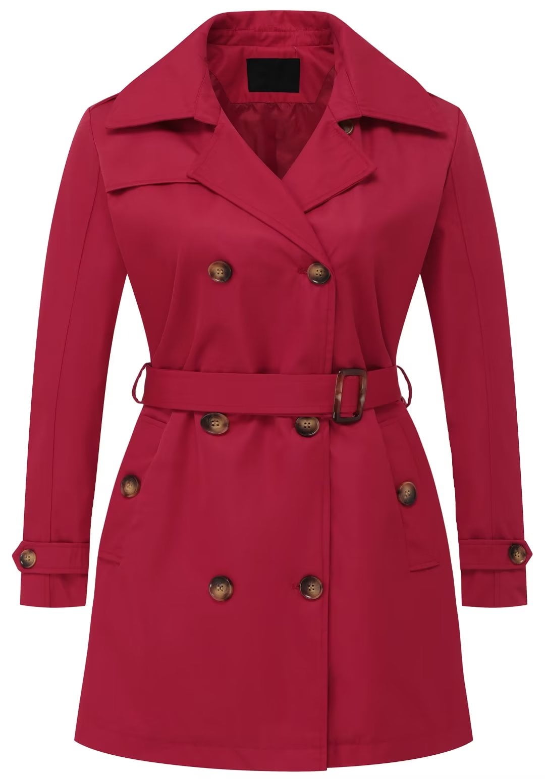Chrisuno All Weather Coats for Women Plus Size Dress Coat Trench ...