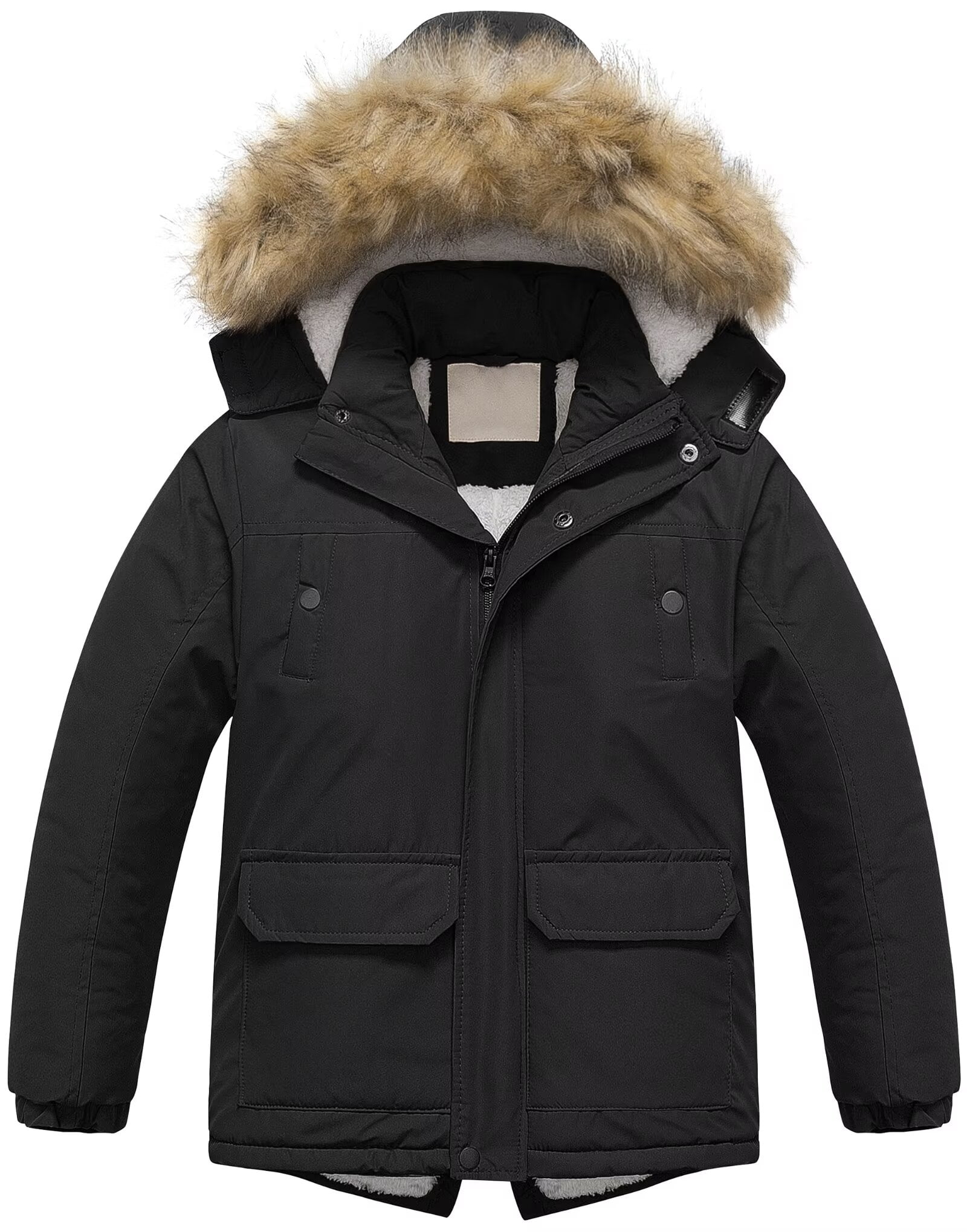 Chrisuno Boy's Coats Heavyweight Adventure Parka Jacket Warm Kids ...