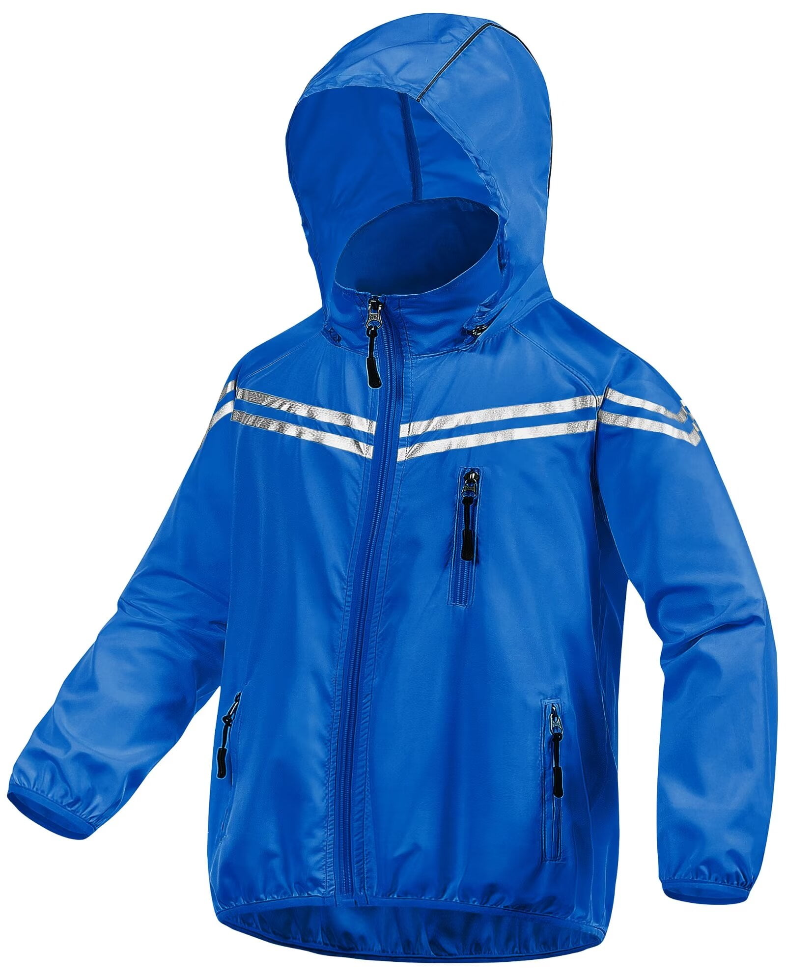 Chrisuno Boys' Packable Rain Jacket Kids Rain Coat Waterproof ...