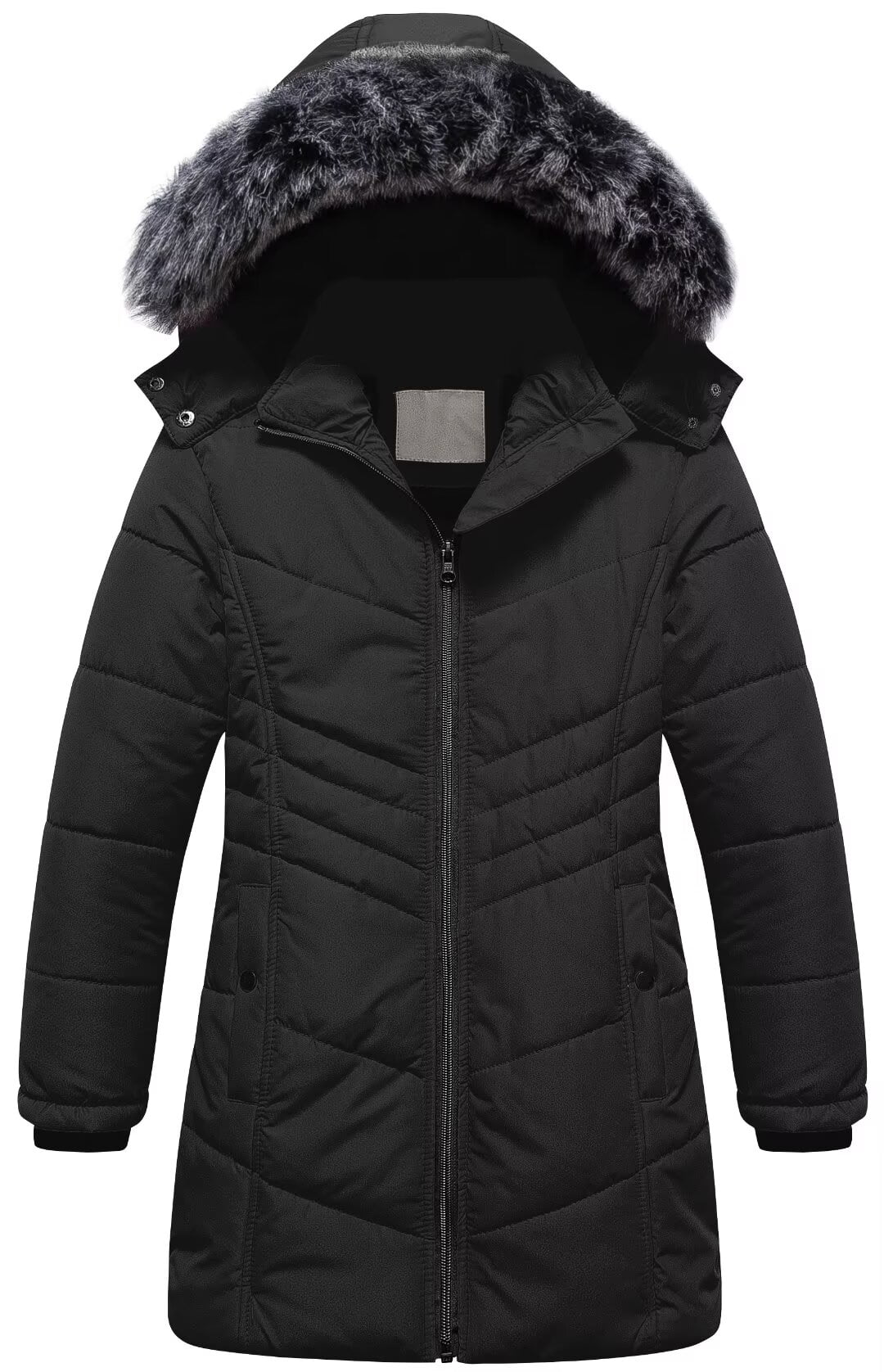 Chrisuno Girl's Winter Coats Heavyweight Medium Length Warm Fleece ...