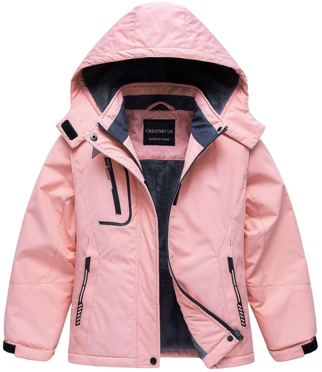Chrisuno Girls' Frost Insulated Winter Jacket Snow Jacket Pink 4-5 ...