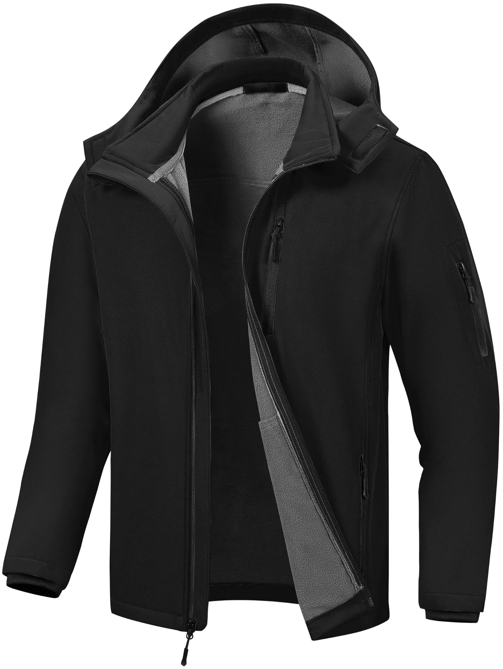Chrisuno Jacket Basic Men Fall Spring Jackets Men's Running Hooded ...