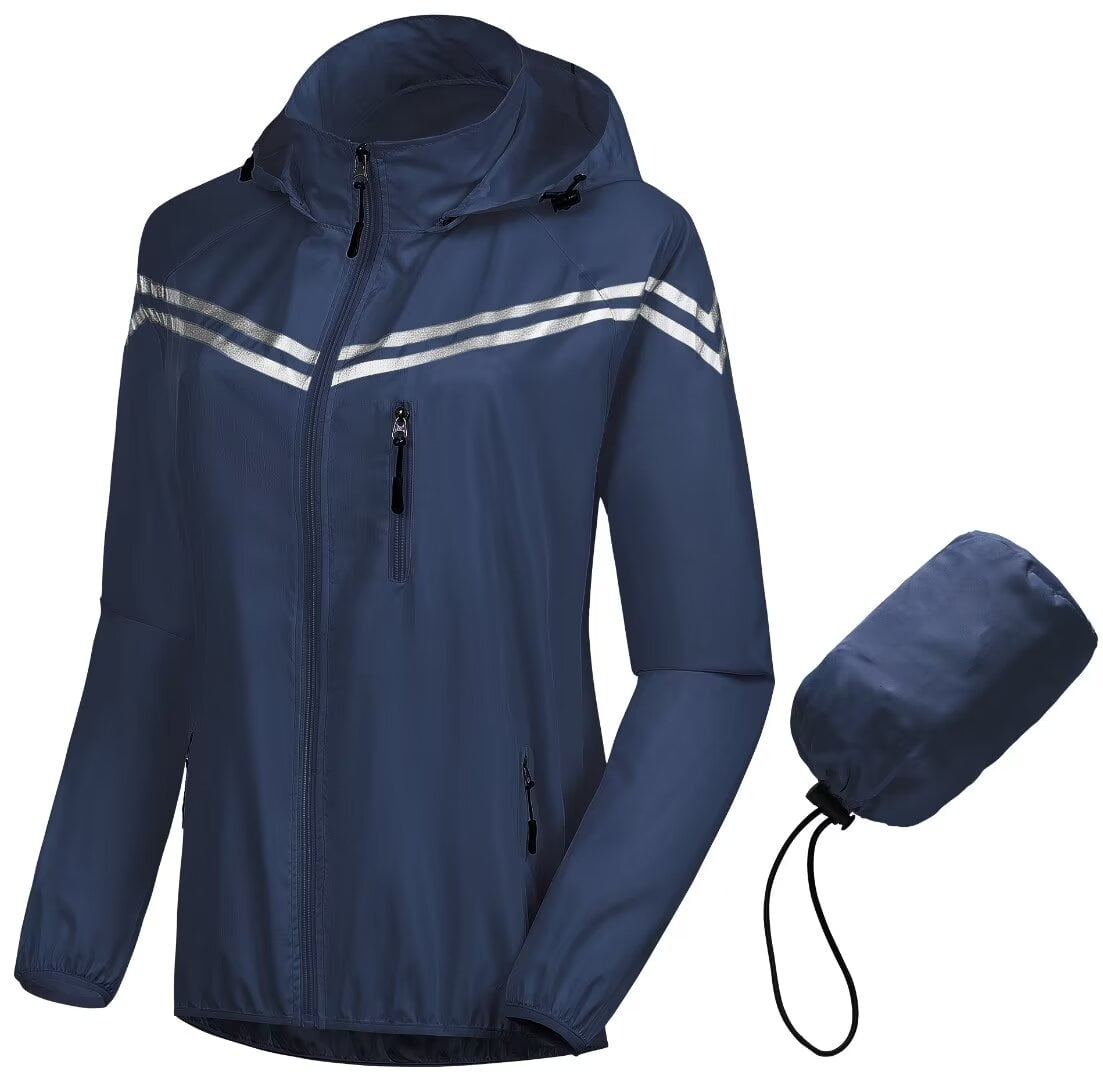 Chrisuno Ladies Packable Running Jackets Quick Dry Lightweight ...