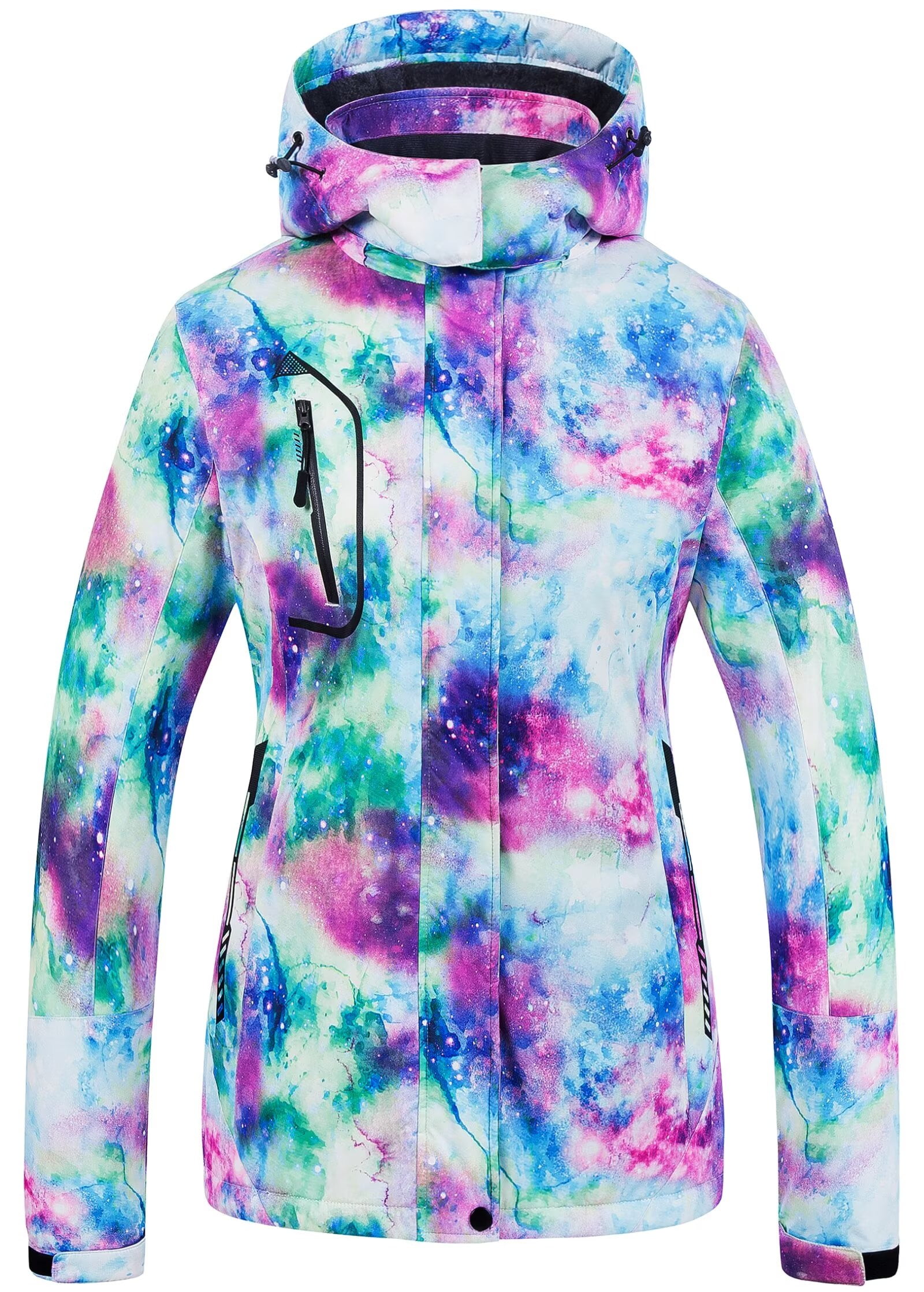 Chrisuno Ladies Winter Coat Block Snow Jacket Snowboarding Ski Jacket ...