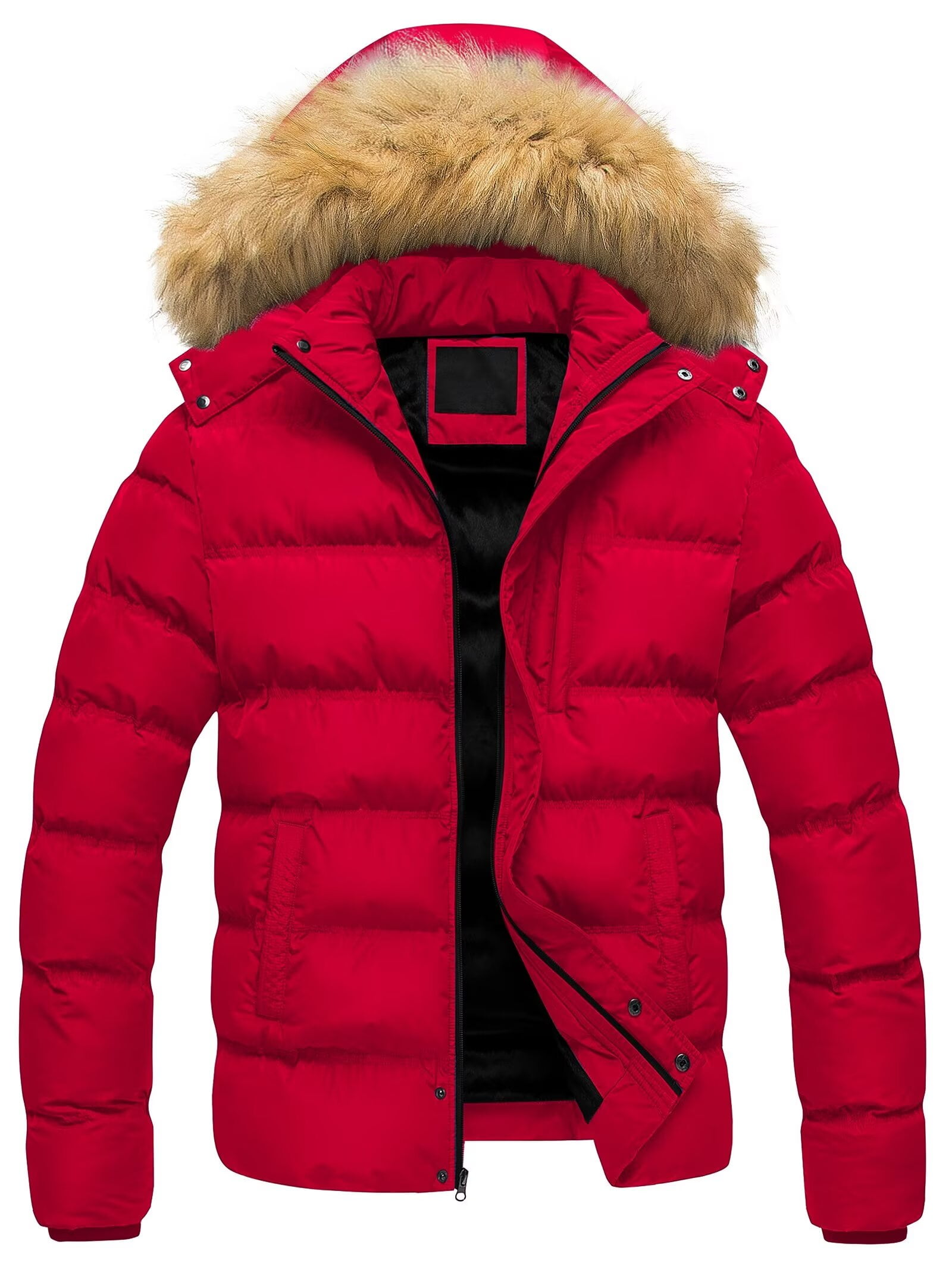 Chrisuno Mens Puffer Jacket Down & Alternative Men's Winter Thicken ...