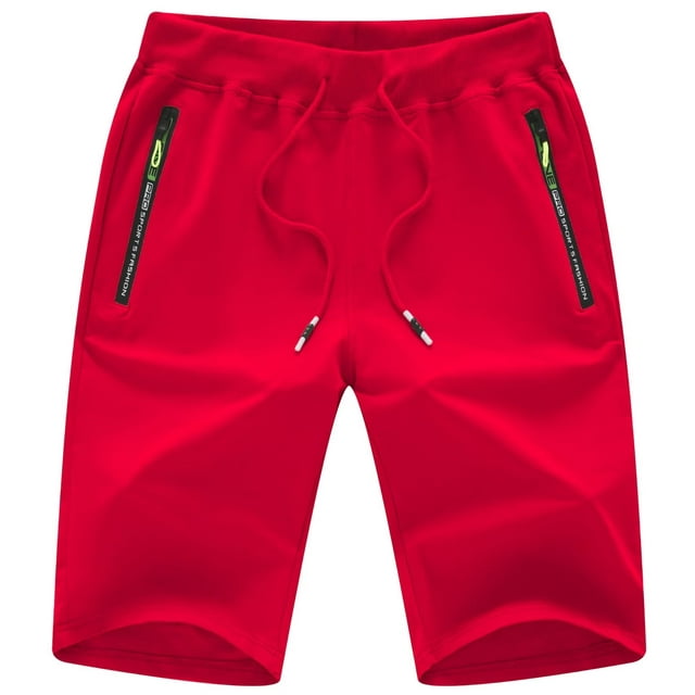 Chrisuno Mens Shorts Casual Drawstring Summer Beach Shorts With Elastic