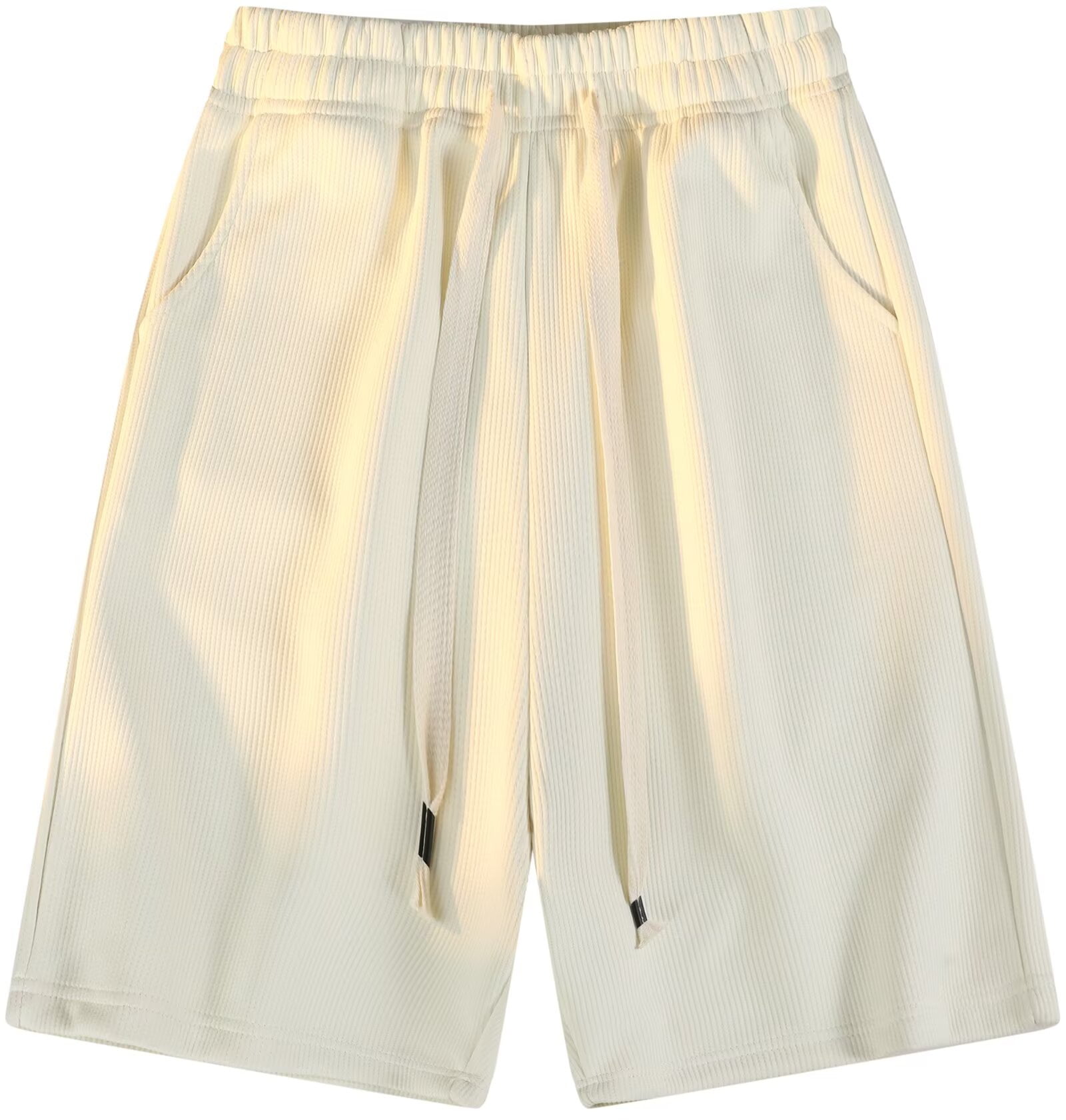 Chrisuno Shorts for Men Elastic Waist Shorts Men Athletic Pants Medium ...