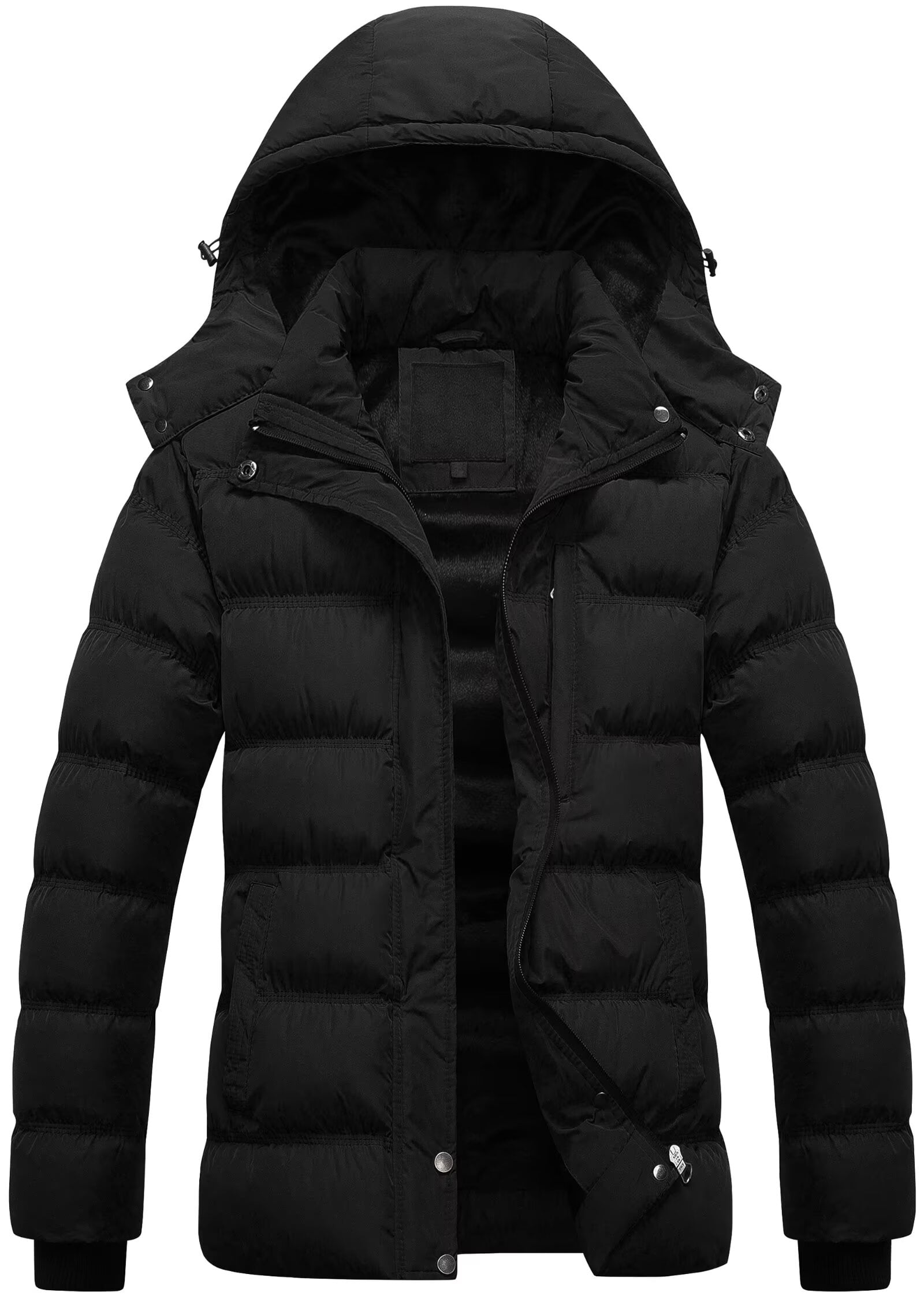 Chrisuno Women's Essentials Teen Lightweight Short Winter Hooded Coat Waterproof Warm Puffer ...