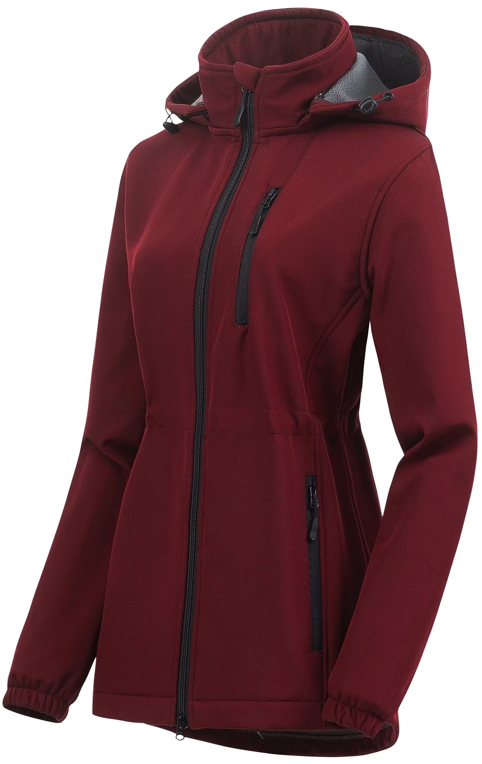 Chrisuno Women's Lightweight Hiking Jacket With Detachable Hood ...